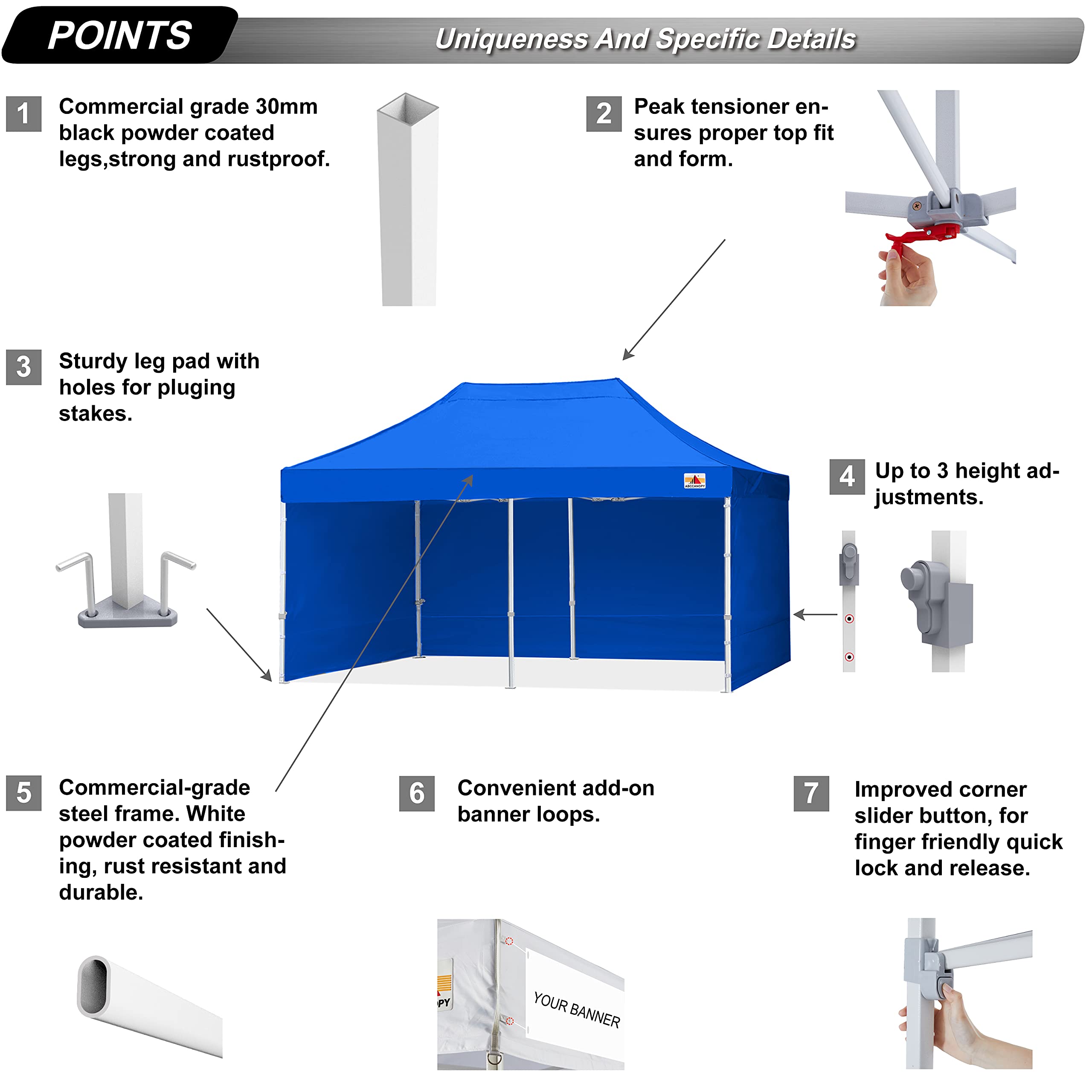 Snapklik.com : ABCCANOPY Easy Pop Up Canopy Tent