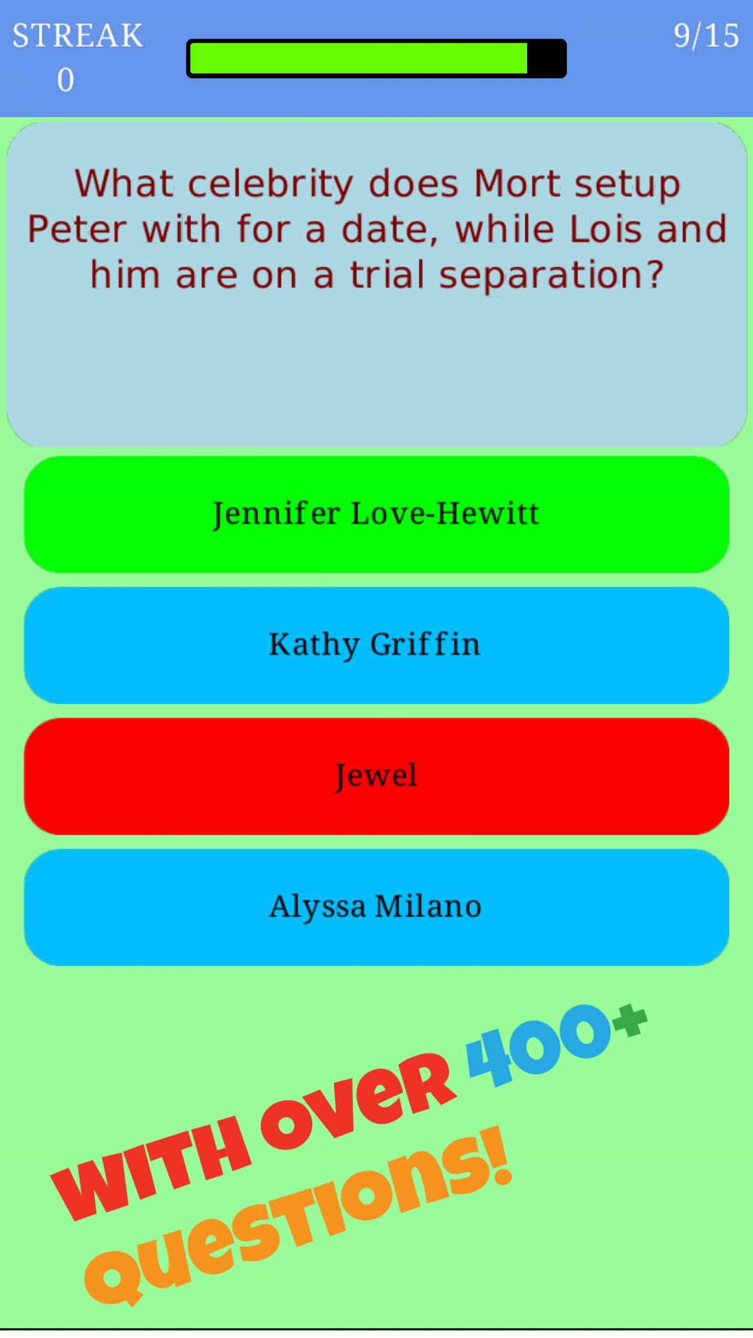 Trivia for Family Guy - Fan quiz for the cartoon series - App on Amazon ...