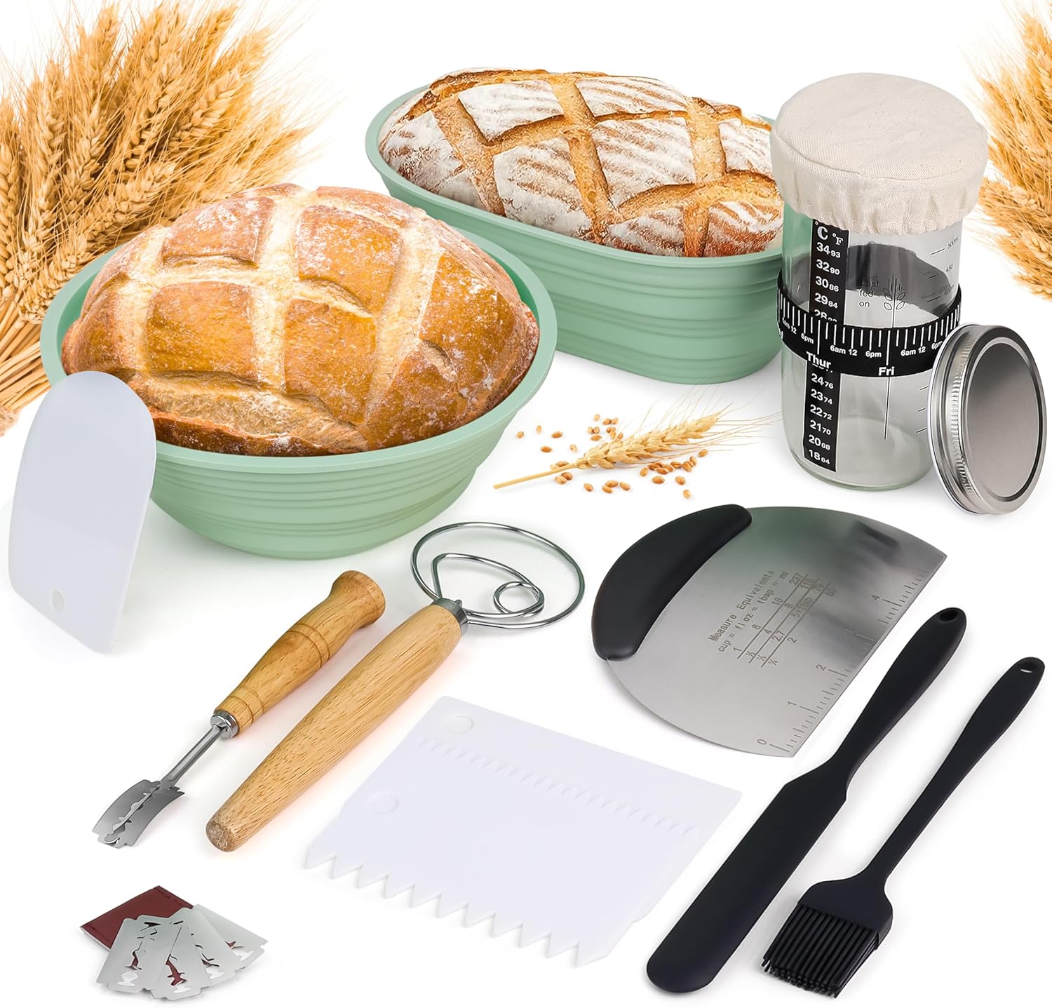 Amazon.com: Wildsky Co Sourdough Bread Baking Supplies, Sourdough ...