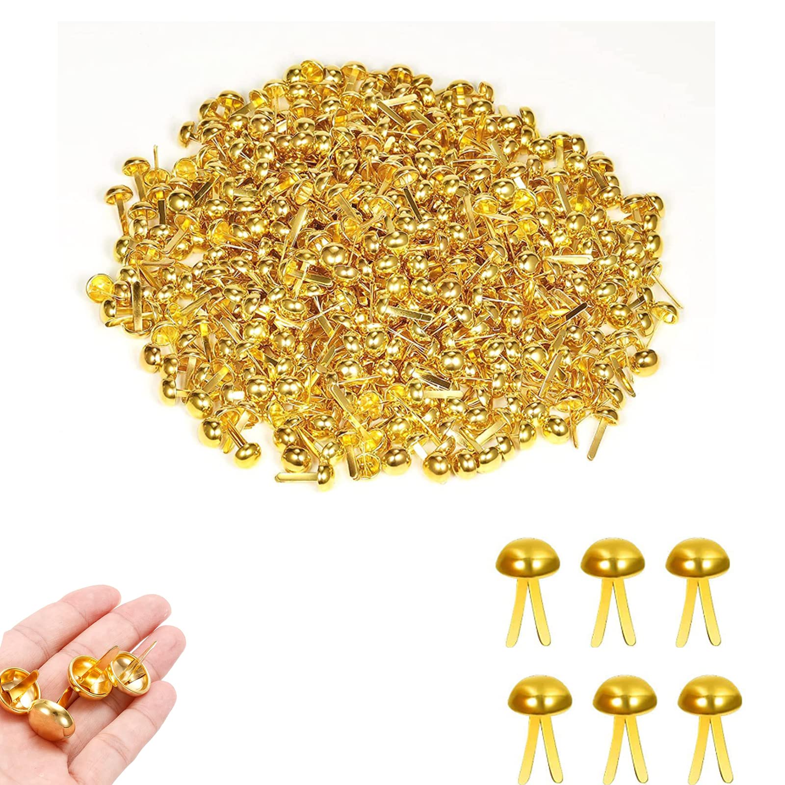 300Pcs Split Pins, Scrapbooking Brads Split Pins, Metal Paper Fasteners ...