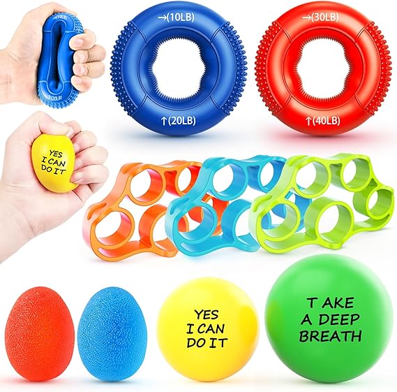 Amazon.com: FitBeast Grip Strength Trainer Kit, 9-Piece Hand ...