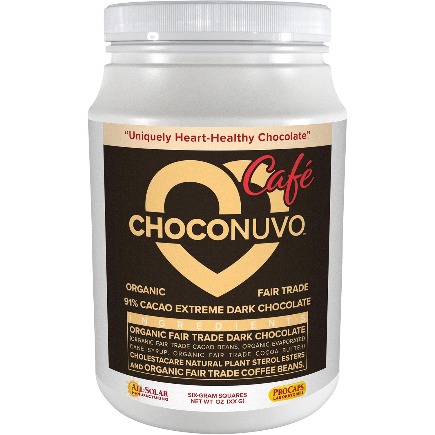 Amazon.com: Andrew Lessman ChocoNuvo Café 91% Cacao 120 Pieces ...