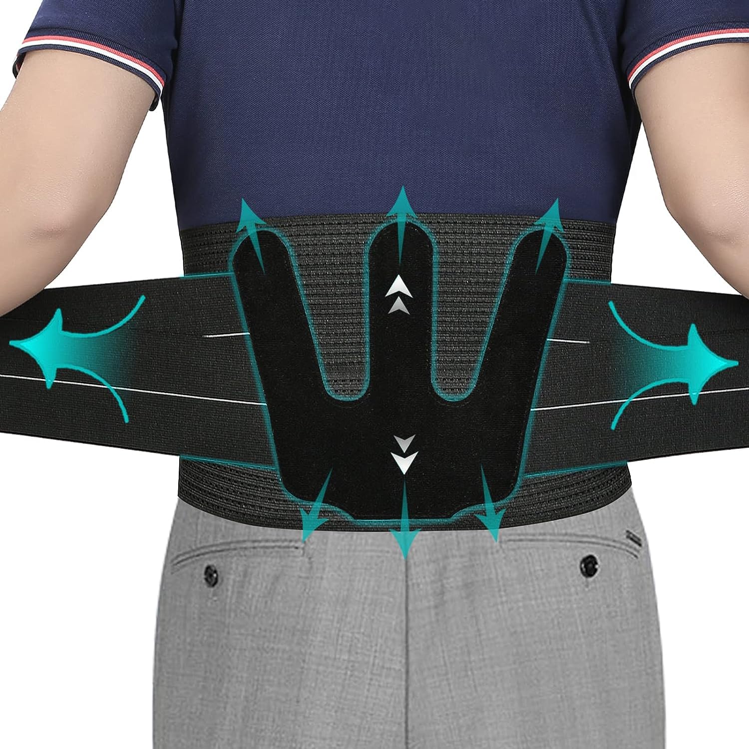 Amazon.com: Back brace for lower back pain with the Adjustable back ...