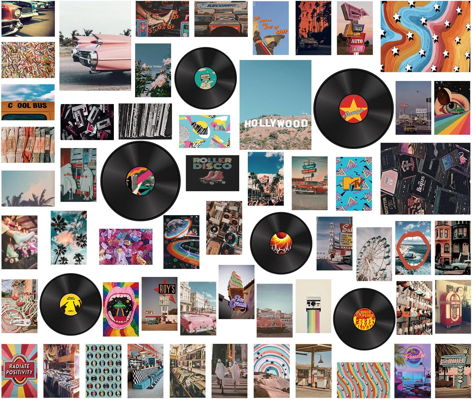 Amazon.com: RUNBFUUY 10 Inch CDs for Decoration Aesthetic, 8PCS CD ...