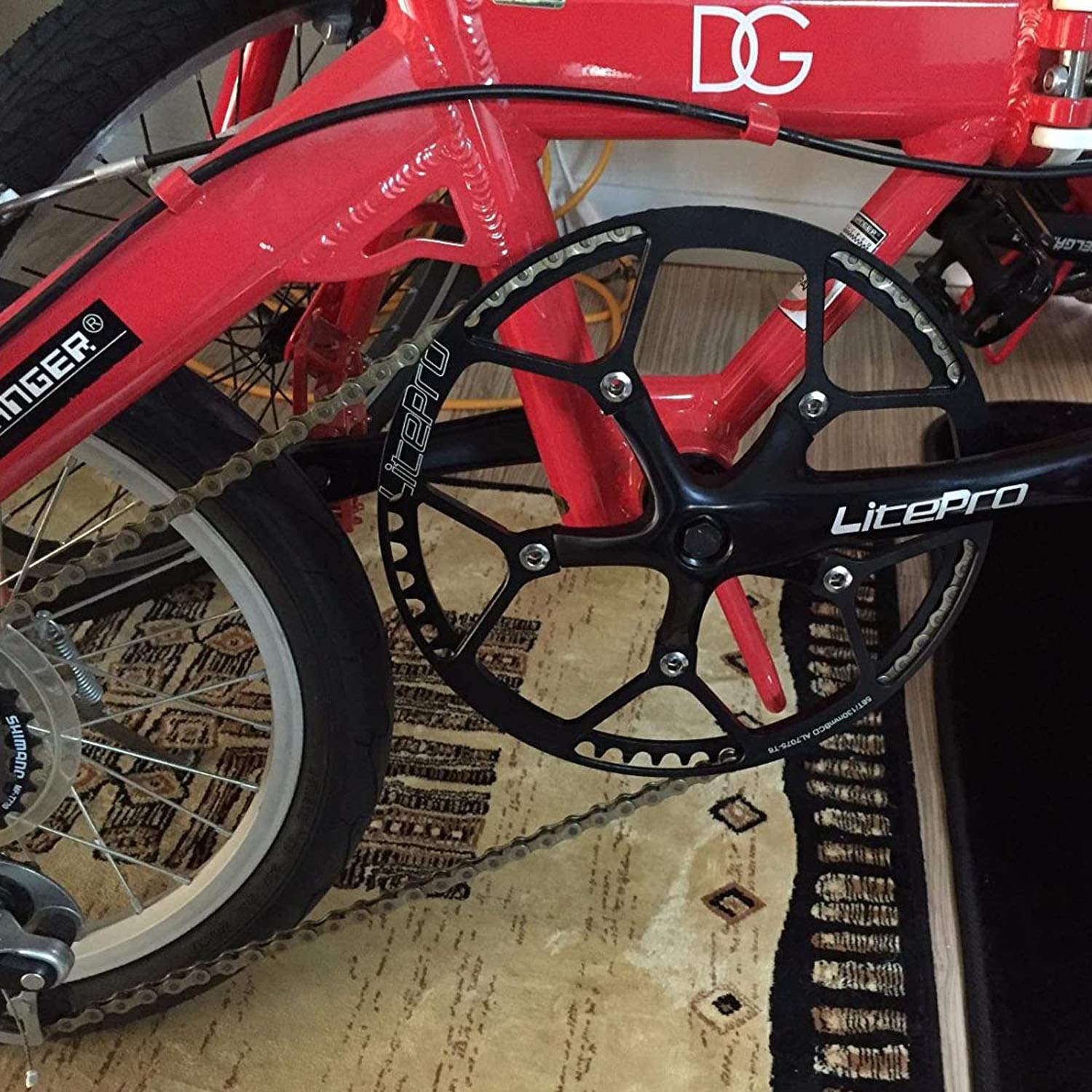 Snapklik.com : CYSKY Single Speed Crankset MTB Crankset 56T 170mm Crank ...