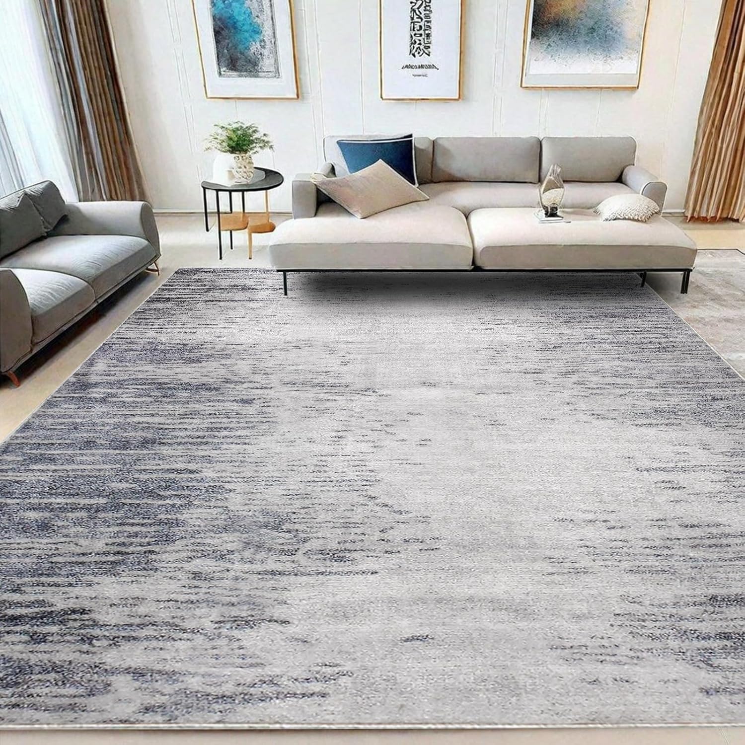 Calore Rugs Abstract Area Rug Modern Soft Living Room Carpet Large ...