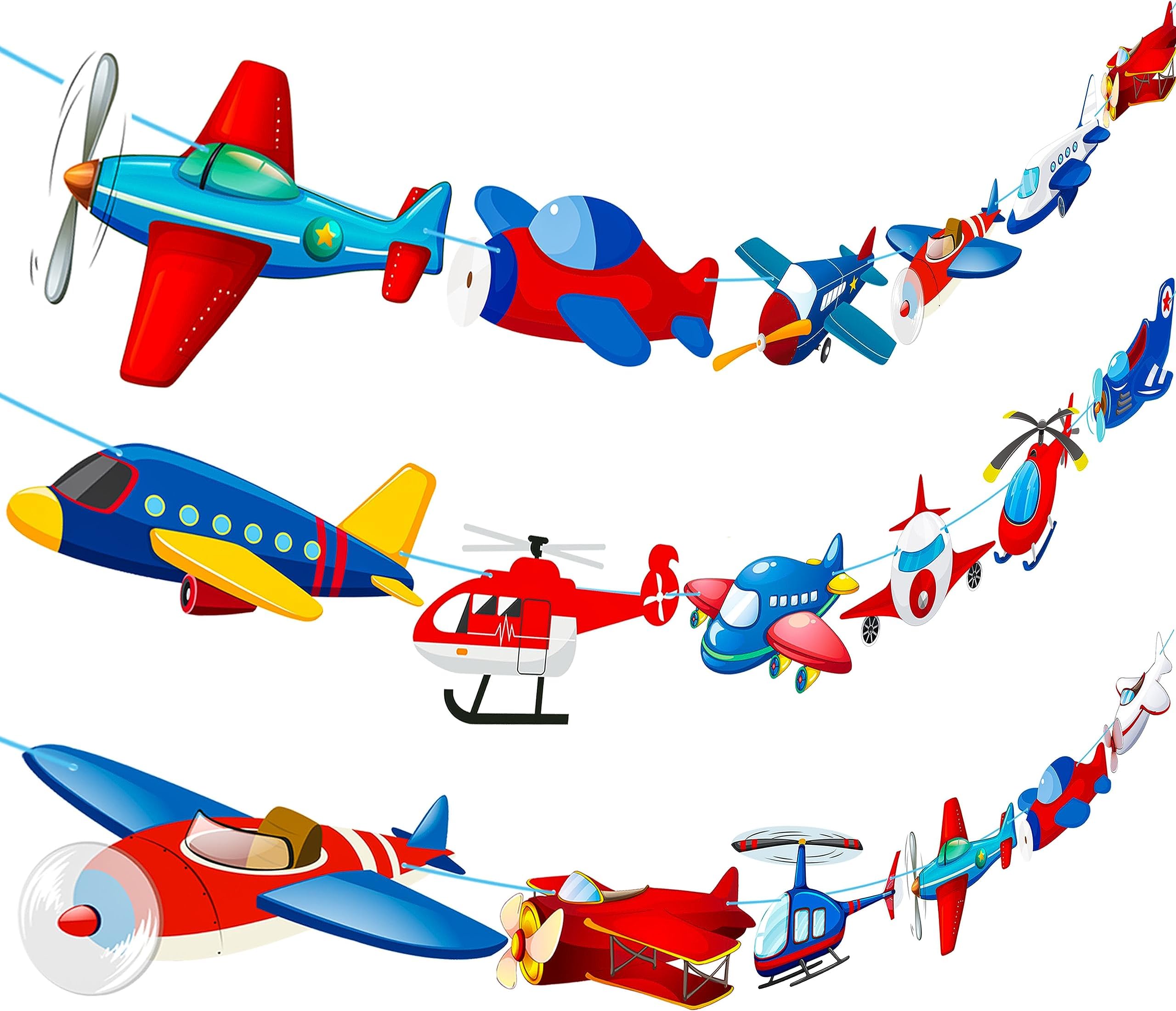Amazon.com: Avezano Airplane Birthday Backdrop Airplane Birthday ...