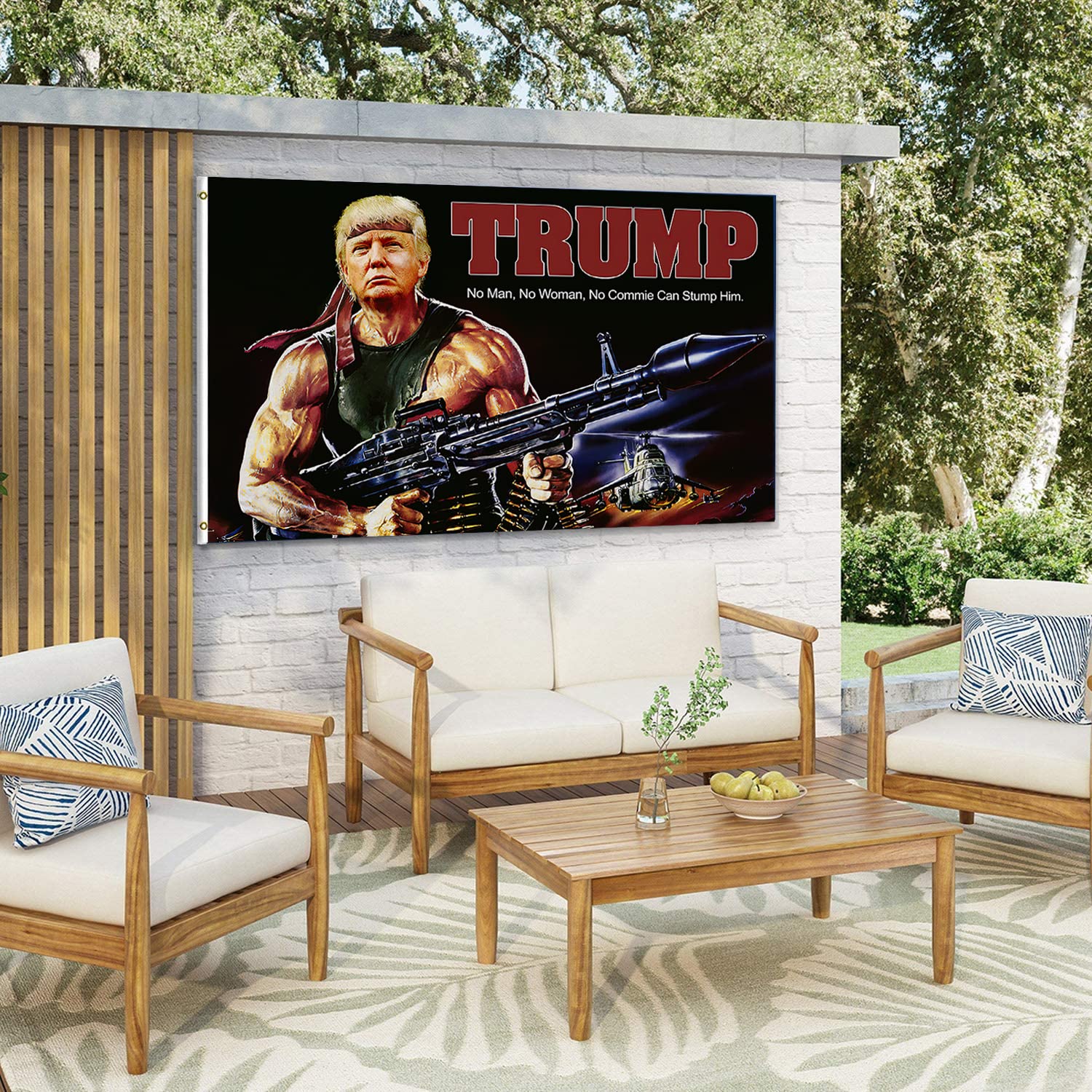 Snapklik.com : Trump Flag Rocket Gun Tank Donald Trump Flags Support For President Banner Make ...