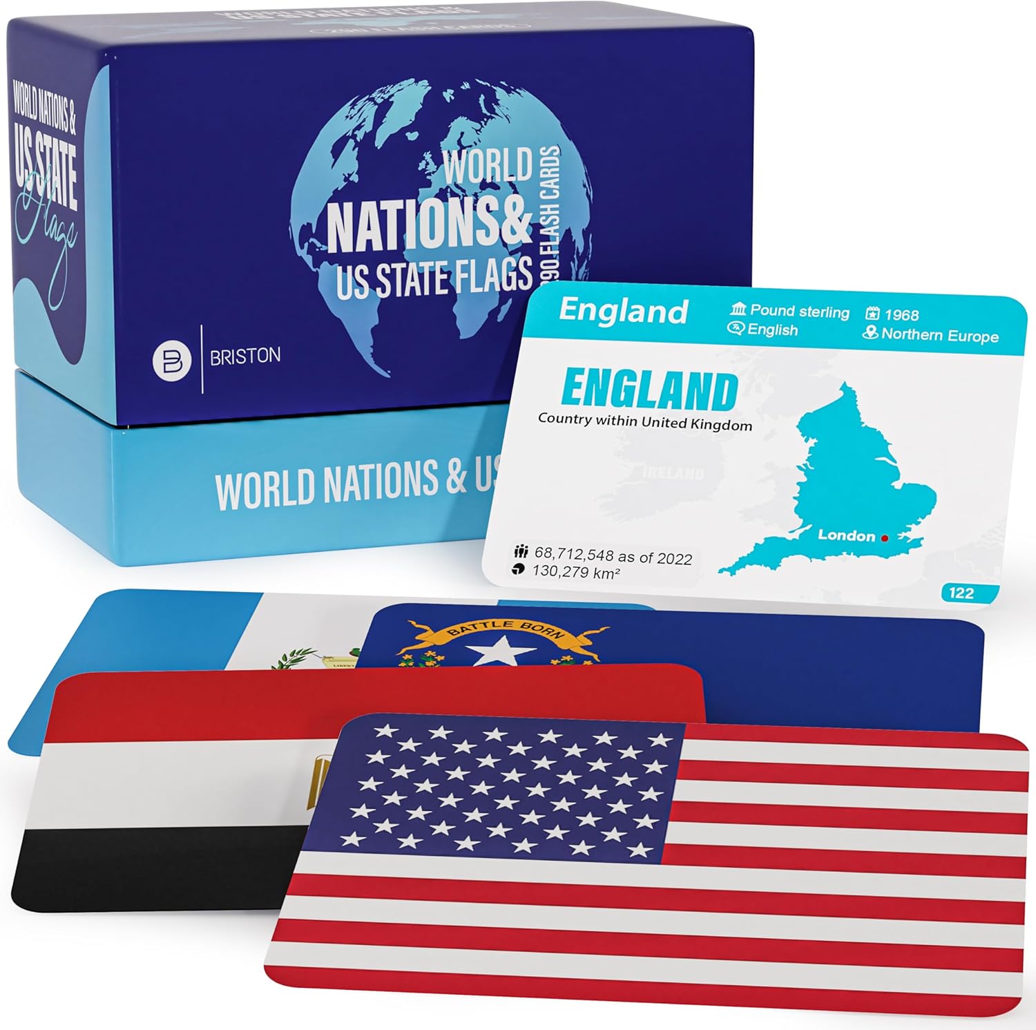 Amazon.com: Countries of The World Flashcards – 290 Country & US States ...