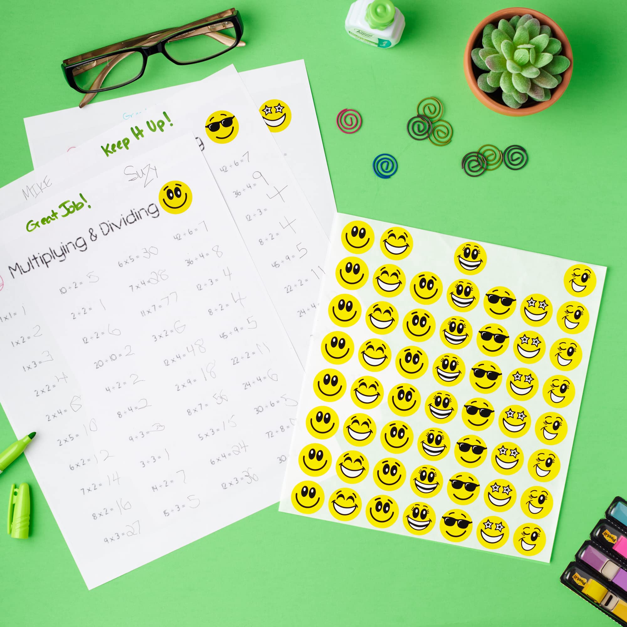 Buy Faithful Supply Happy Face Stickers, Great Reward Smiley Stickers ...