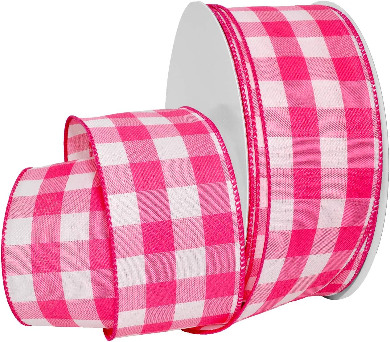 Amazon.com: Morex Ribbon Wired Gingham Style Ribbon