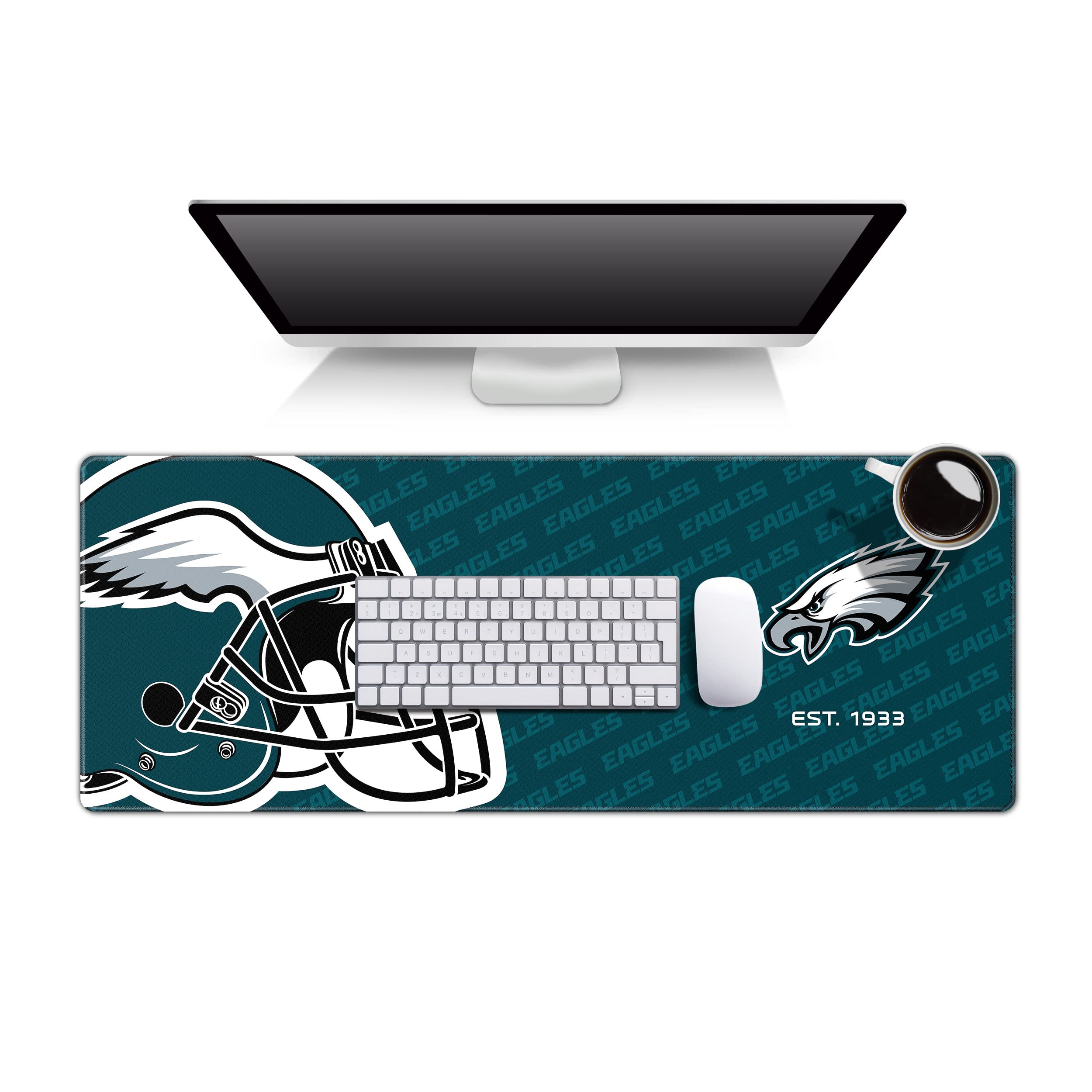 YouTheFan NFL Philadelphia Eagles Logo Series Desk Pad SMU : Amazon.com ...