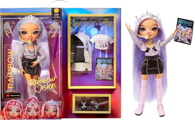 Amazon.com: Rainbow High Rainbow Vision Royal Three K-Pop- Tiara Song ...