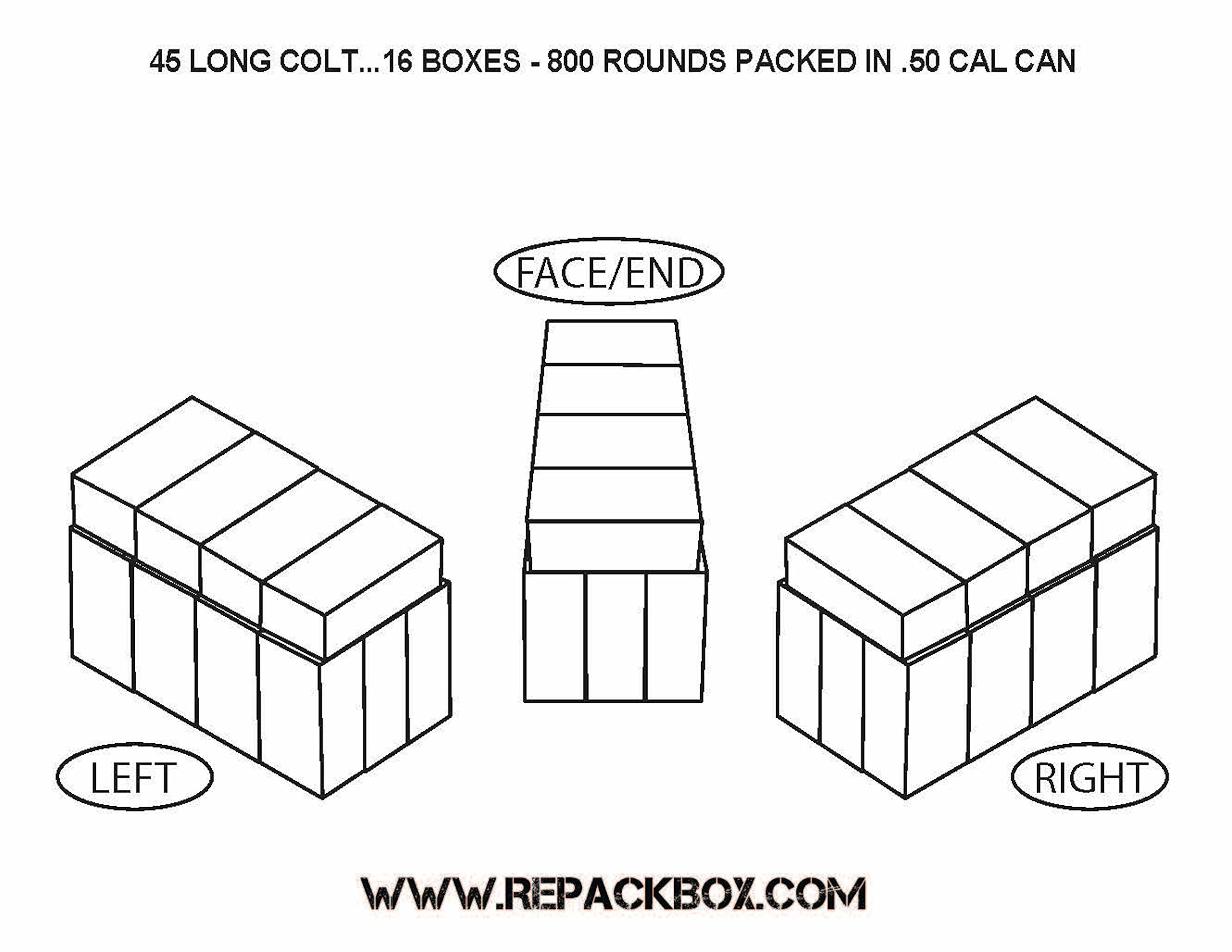 REPACKBOX 3 Samples 45 Long COLT Military Cardboard Ammo Box Holds repackbox-3-samples-45-long-colt-military-cardboard-ammo-box-holds