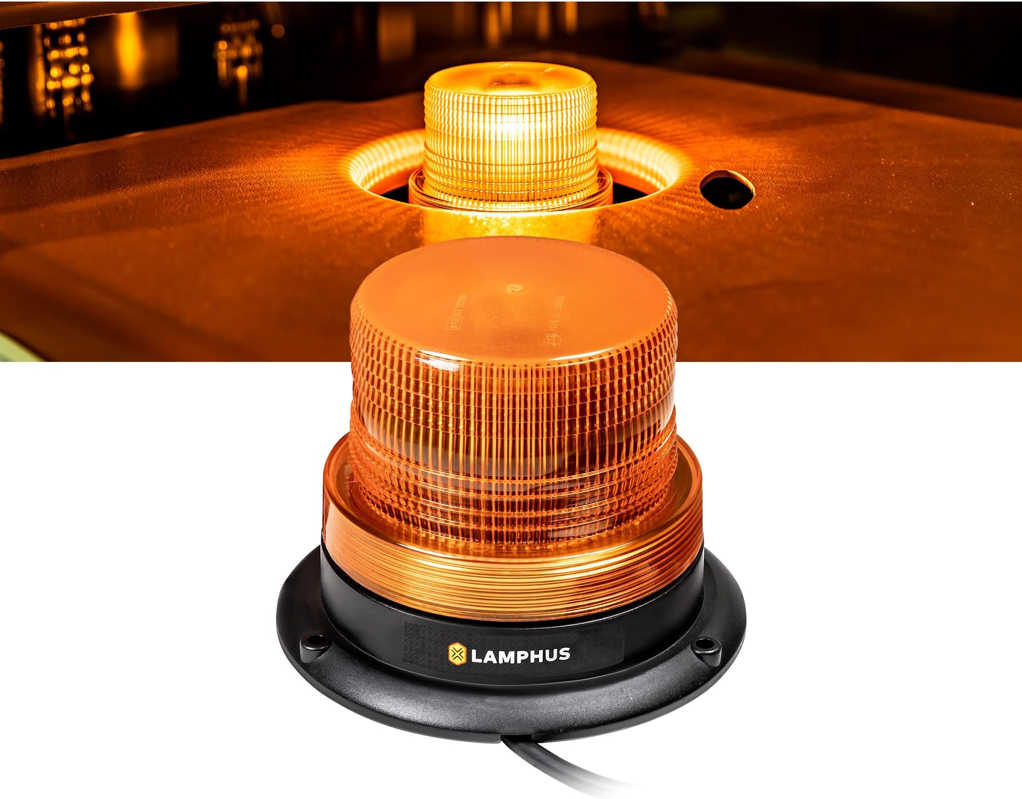 Amazon.com: ECCO LED Beacon 3 Inch LED Beacon Warning Flash Amber Light ...