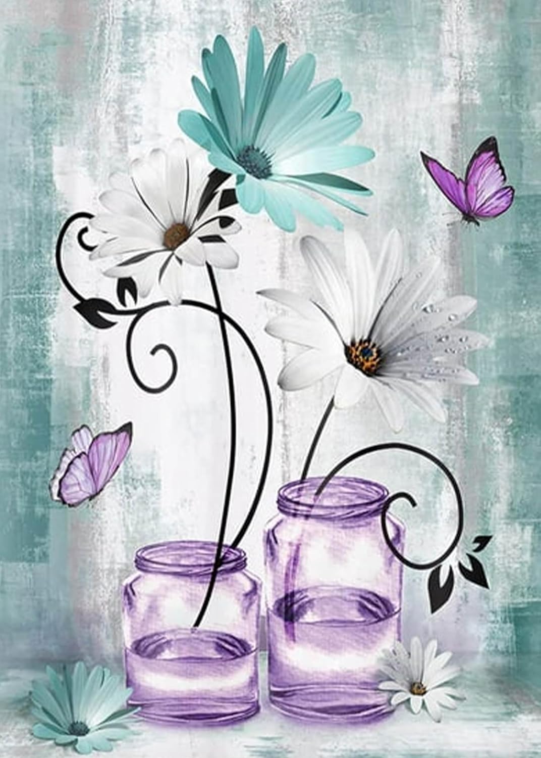 Amazon.com: Daisy Diamond Art Painting Kits for Adults, Rustic Flower ...