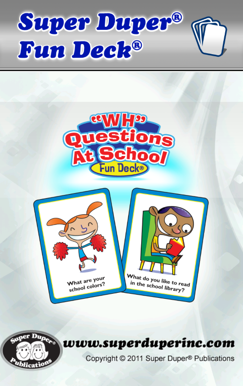 WH Questions at School Fun Deck - App on Amazon Appstore