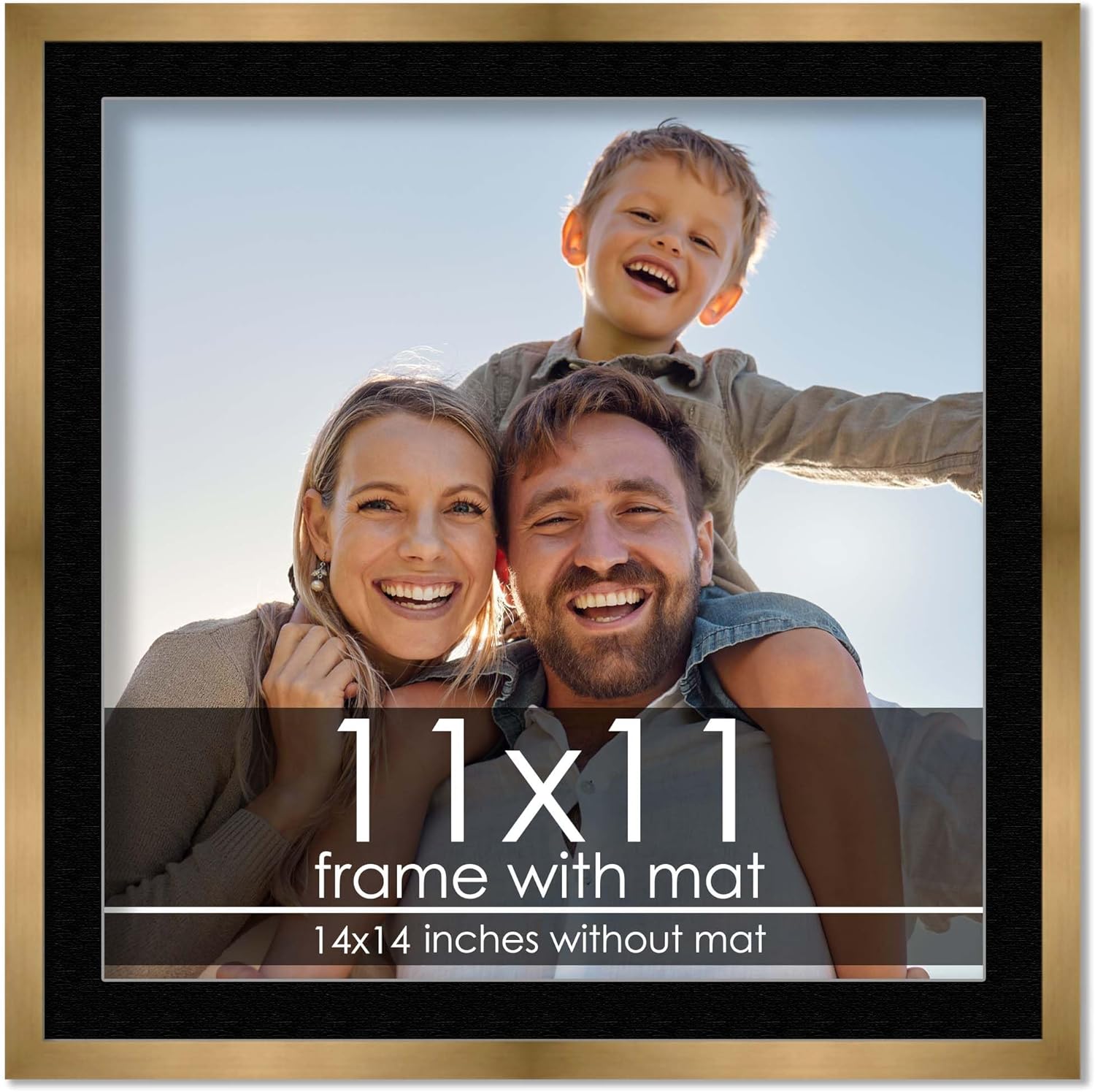 Amazon.com - 11x11 Frame with Mat - Bronze 14x14 Frame Wood Made to ...
