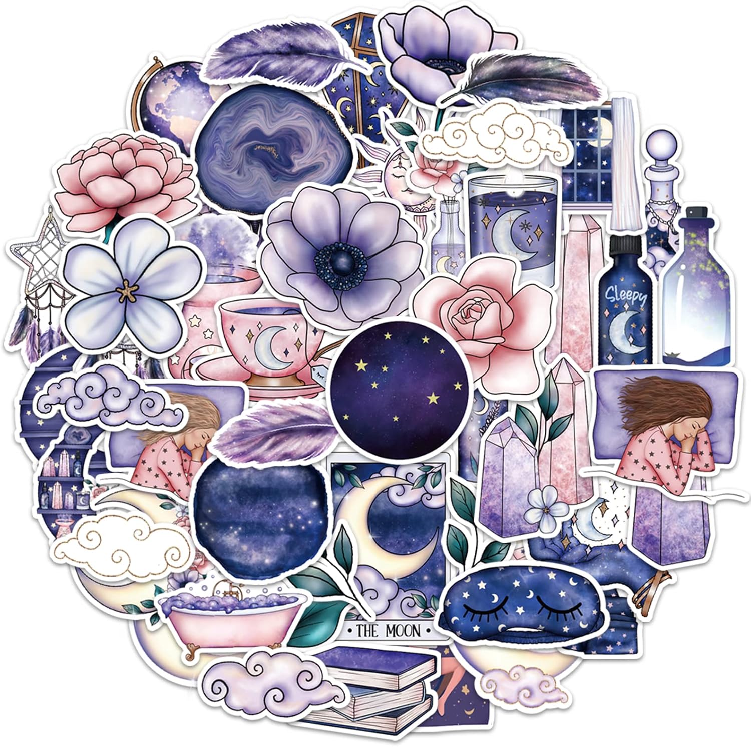 Amazon.com: 50pcs Cool Magic Mysterious Apothecary Stickers for Water ...