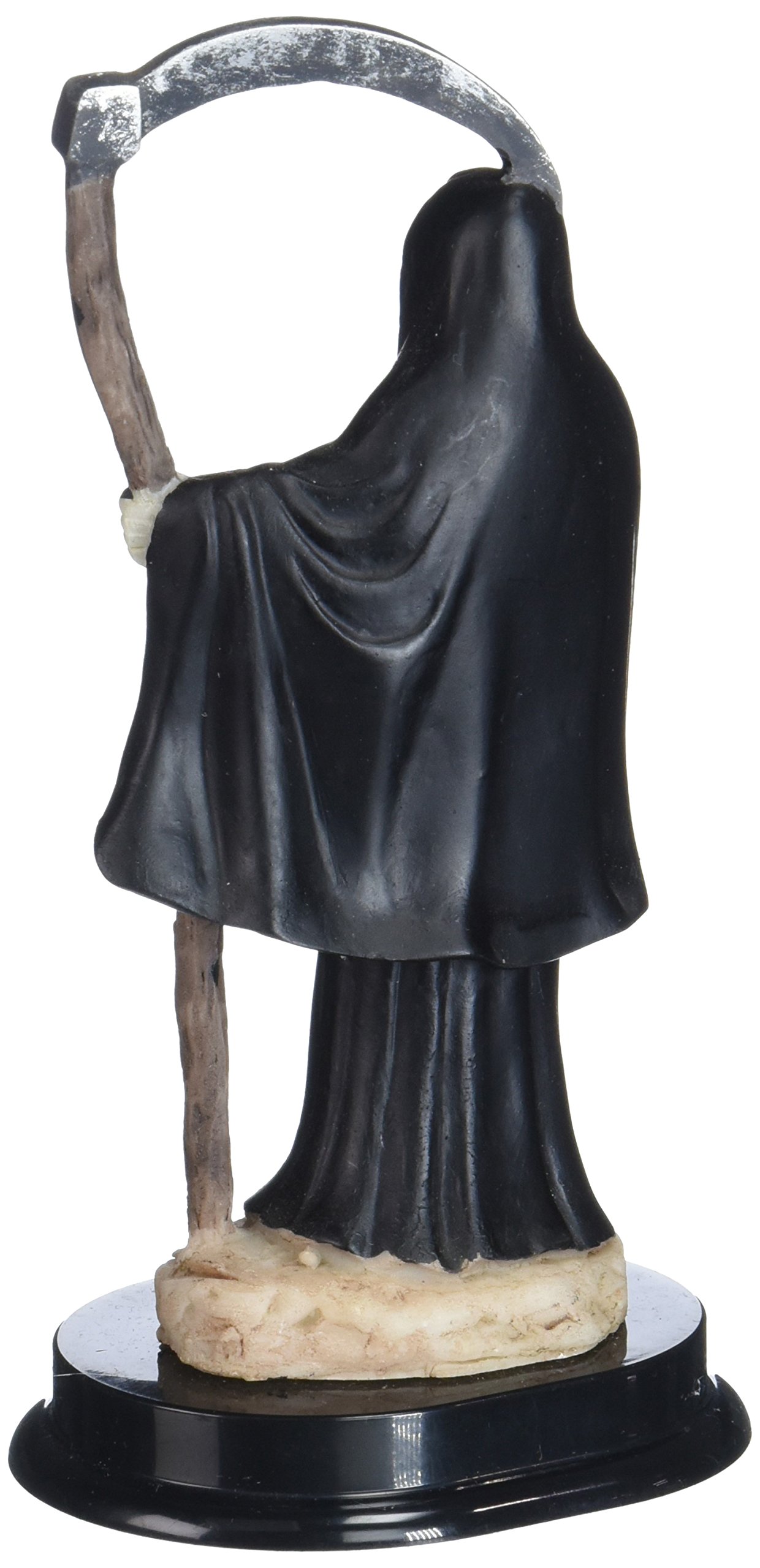 5 Inch Black Santa Muerte Saint Death Grim Reaper Statue | Desertcart ...