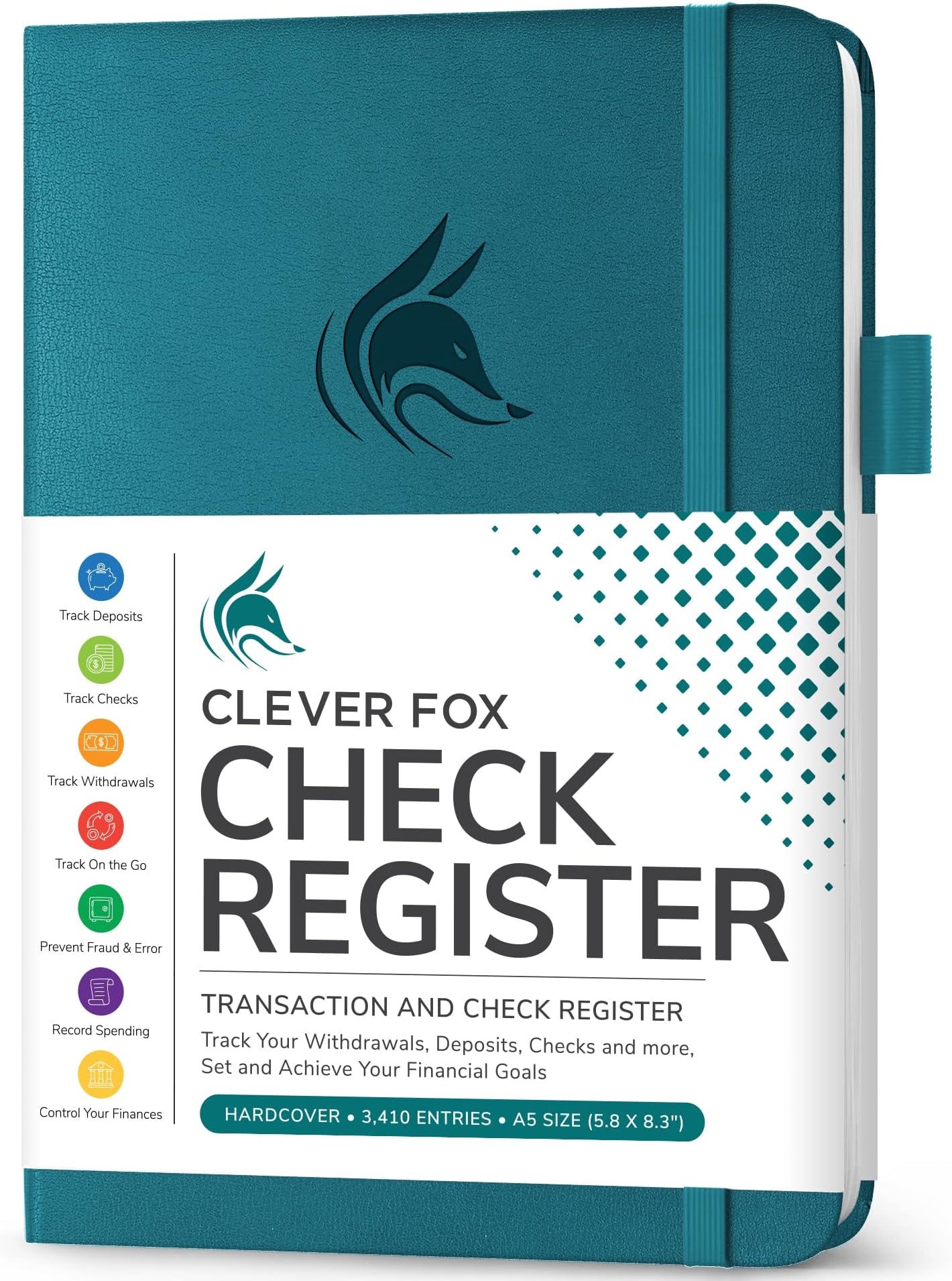 Amazon.com : Clever Fox Check Register for Personal Checkbook ...