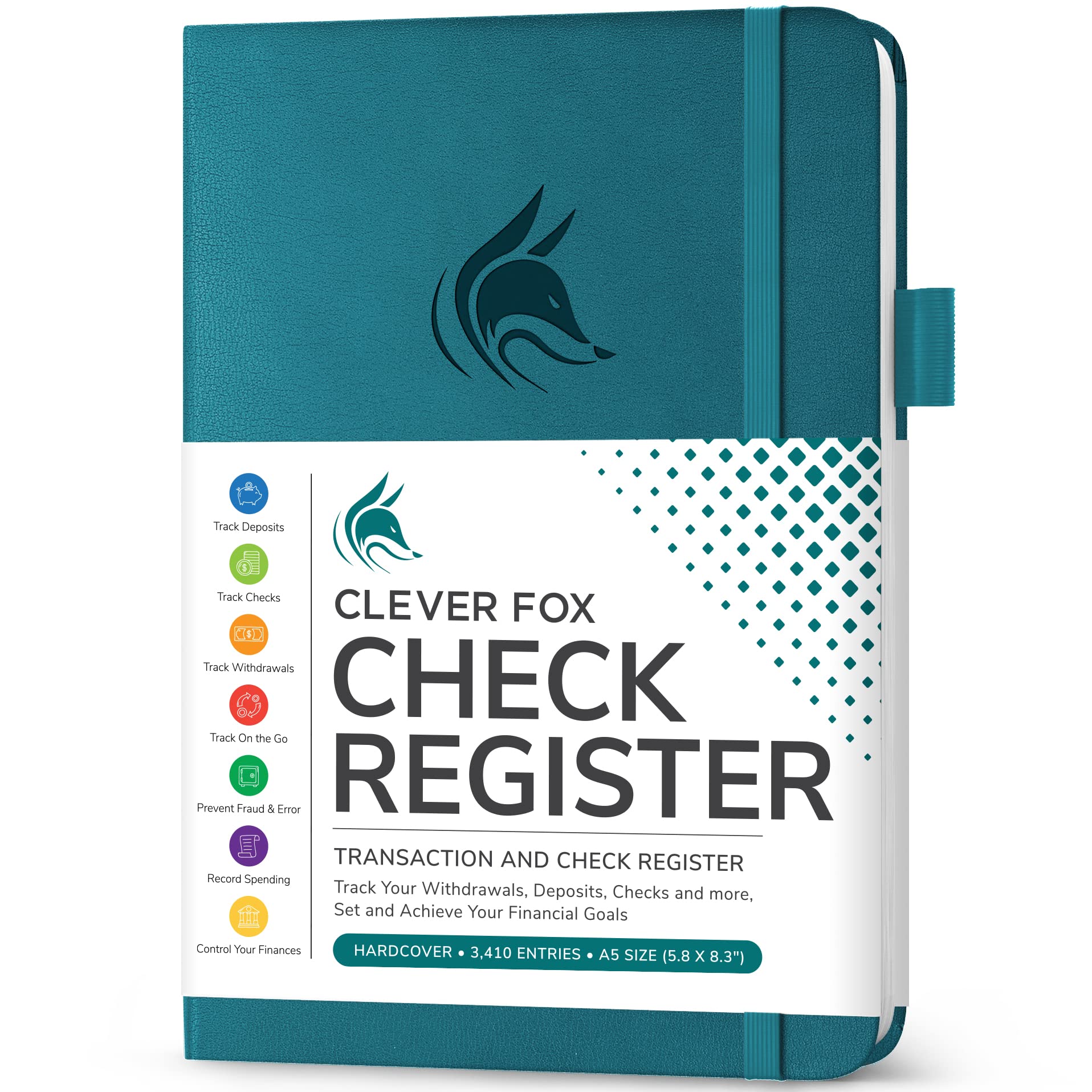 Snapklik.com : Check Register Book - Deluxe Transaction Register ...