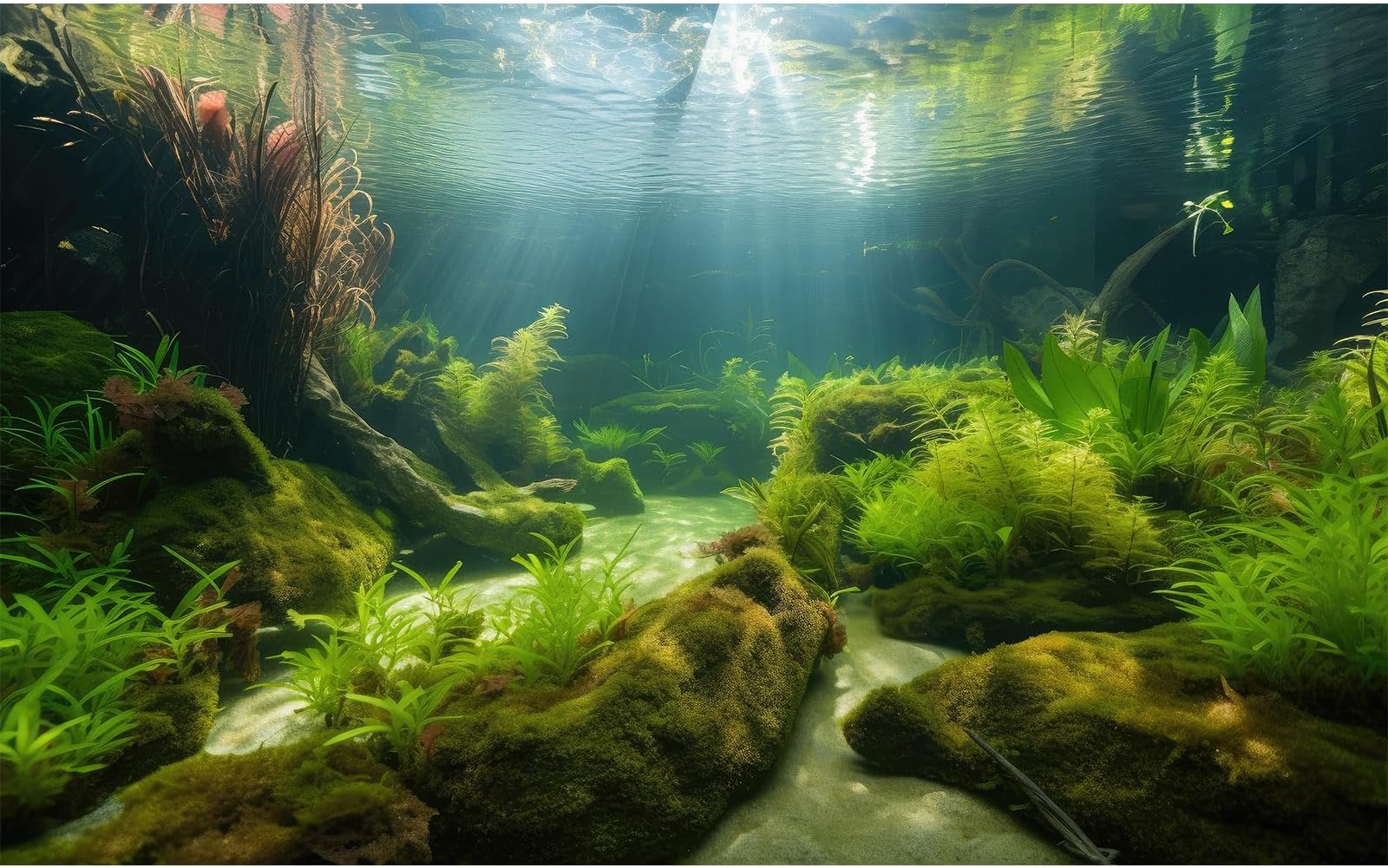 Amazon.com : Riivvdise Ocean Floor Fish Tank Background Underwater ...