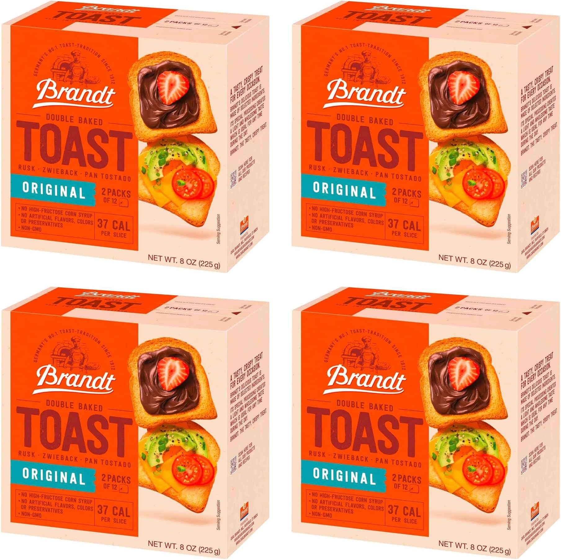 Amazon.com: Brandt Zwieback Rusk | Sweetened Crispy Bread | Perfect for ...