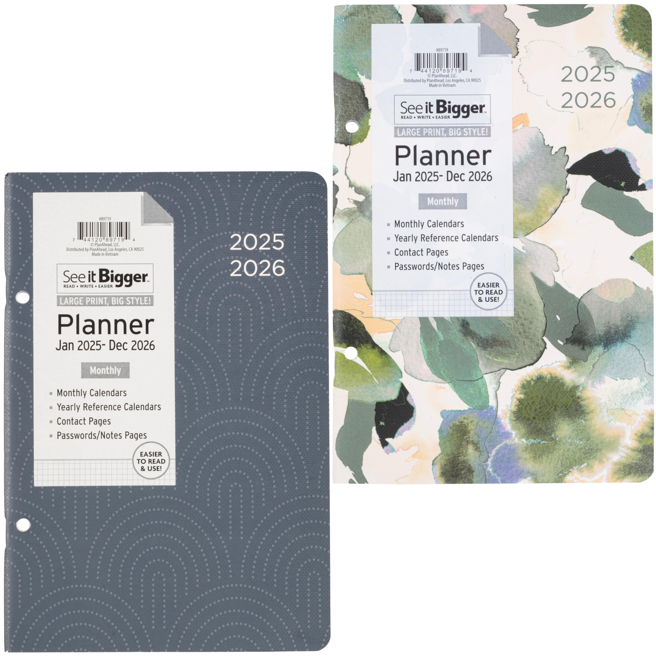 Amazon.com : PlanAhead 2025-2026 Monthly Planner - 9"x6" 2 Year ...