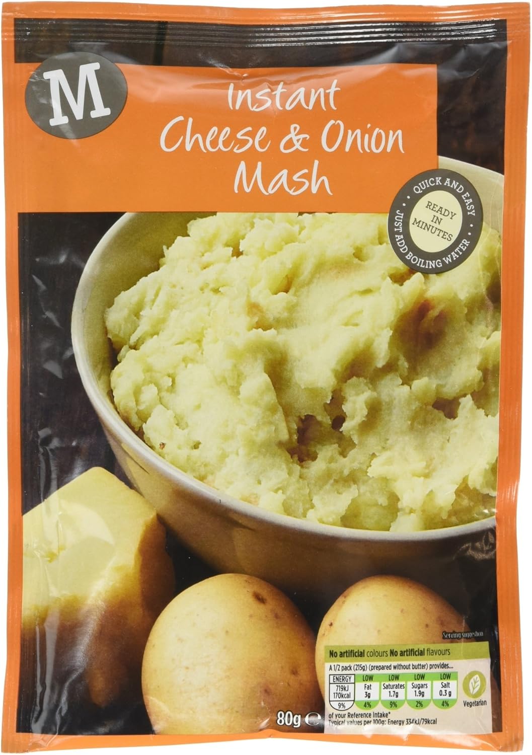 Morrisons Instant Cheese and Onion Mash, 80g : Amazon.co.uk: Grocery