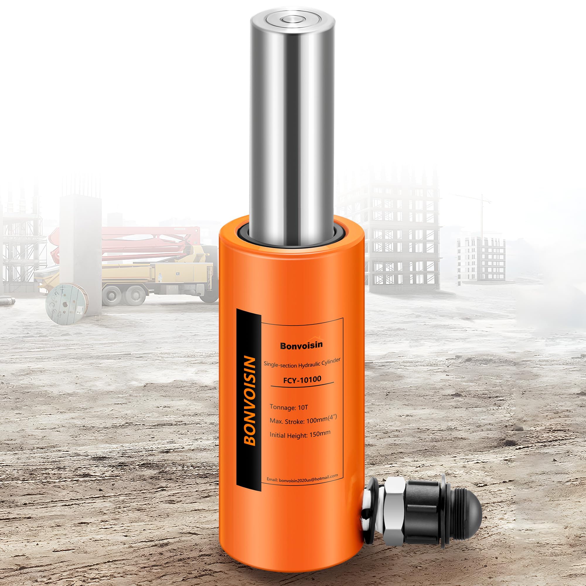 Snapklik.com : 10T Hydraulic Cylinder Jack Porta Power Ram 4" Long ...