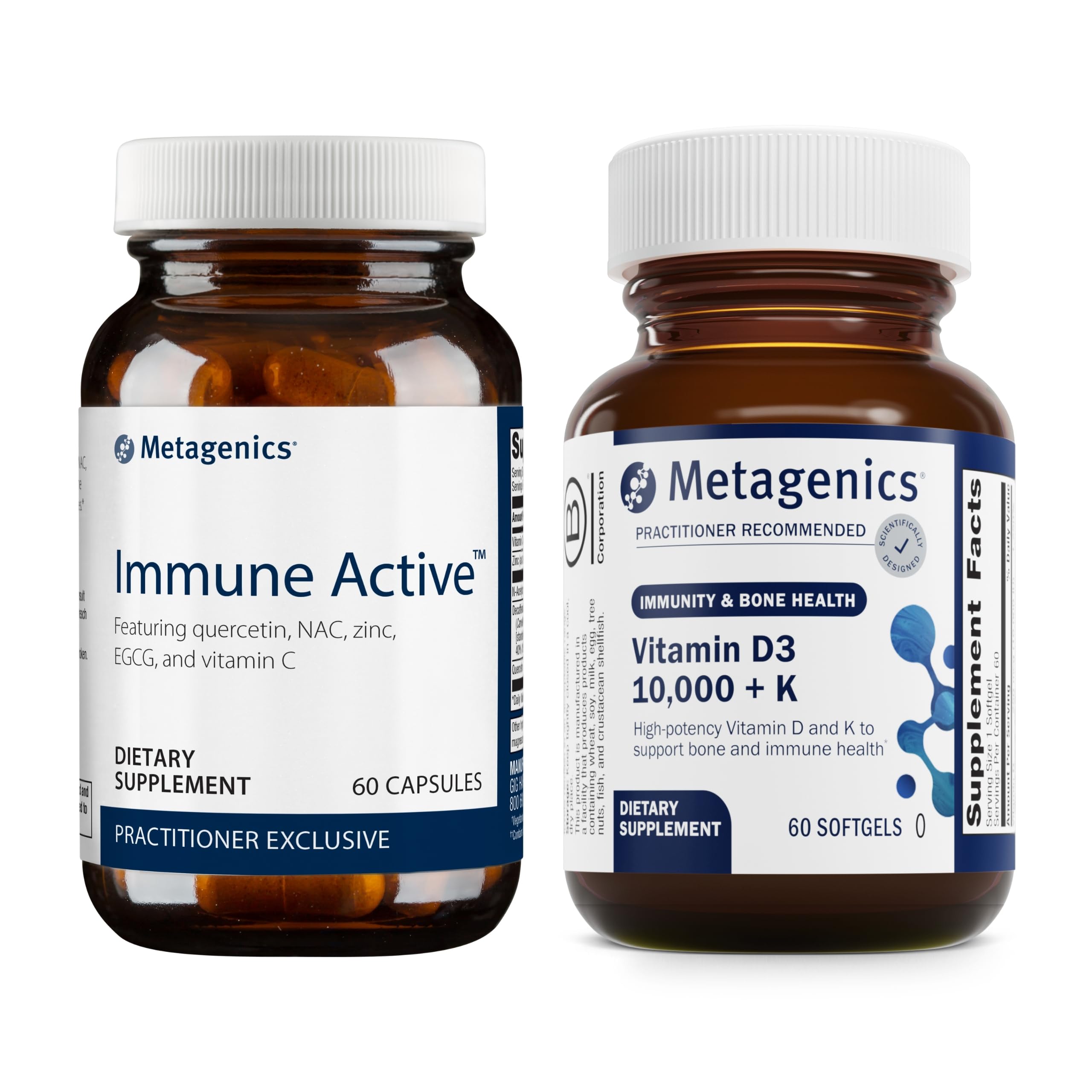 Amazon.com: Metagenics Bundle - Immune Active & D3 10,000 + K - 60 ...