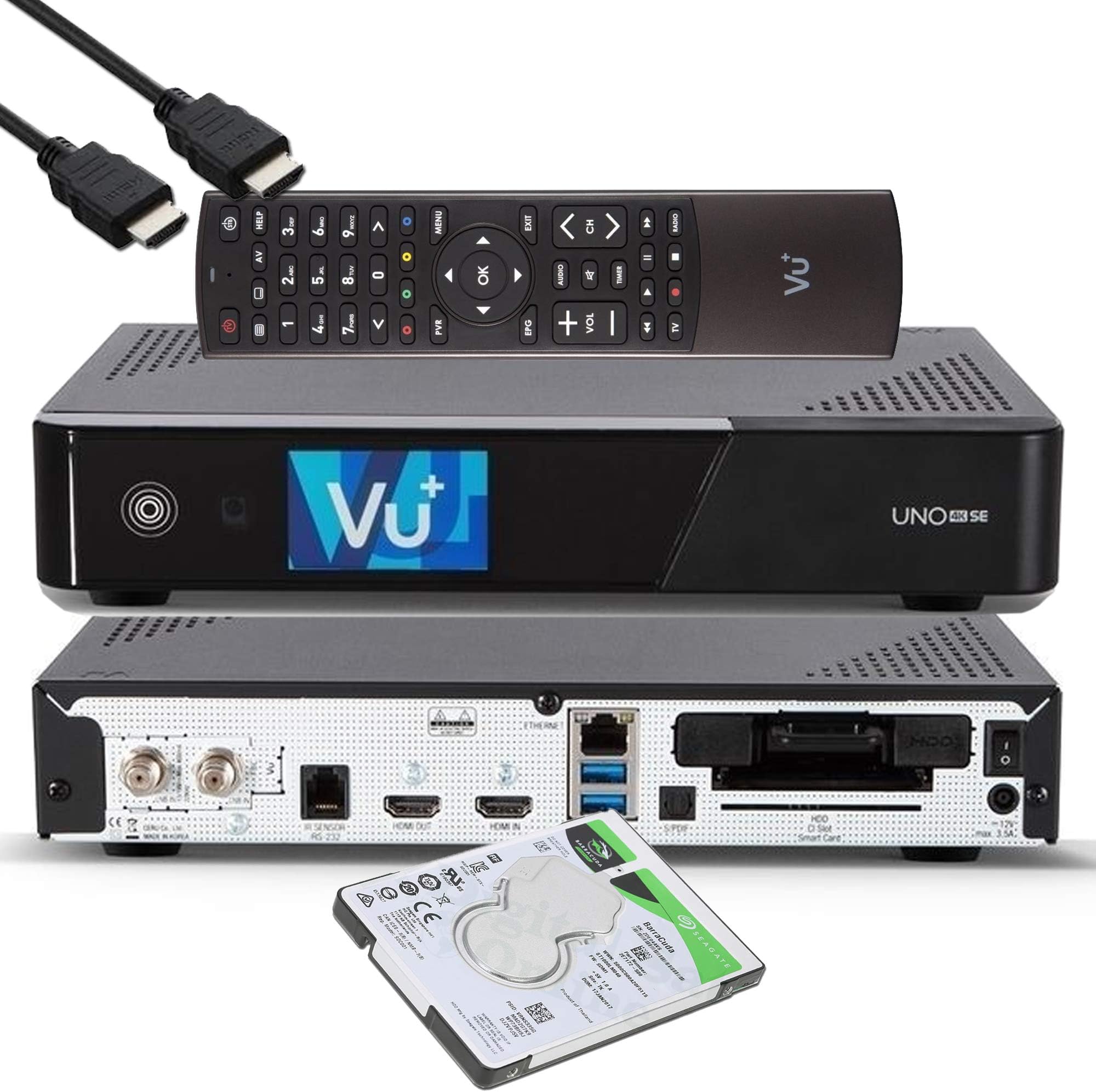 VU+ Uno 4K SE 1x DVB-S2 FBC Twin Tuner Linux Satellitenreceiver (UHD ...