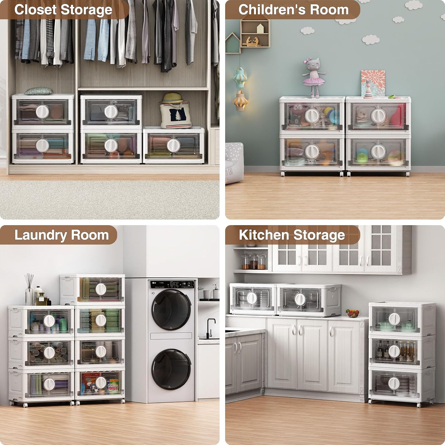 BROVIEW V9 – Contenedores de almacenamiento plegables grandes de 28 ...