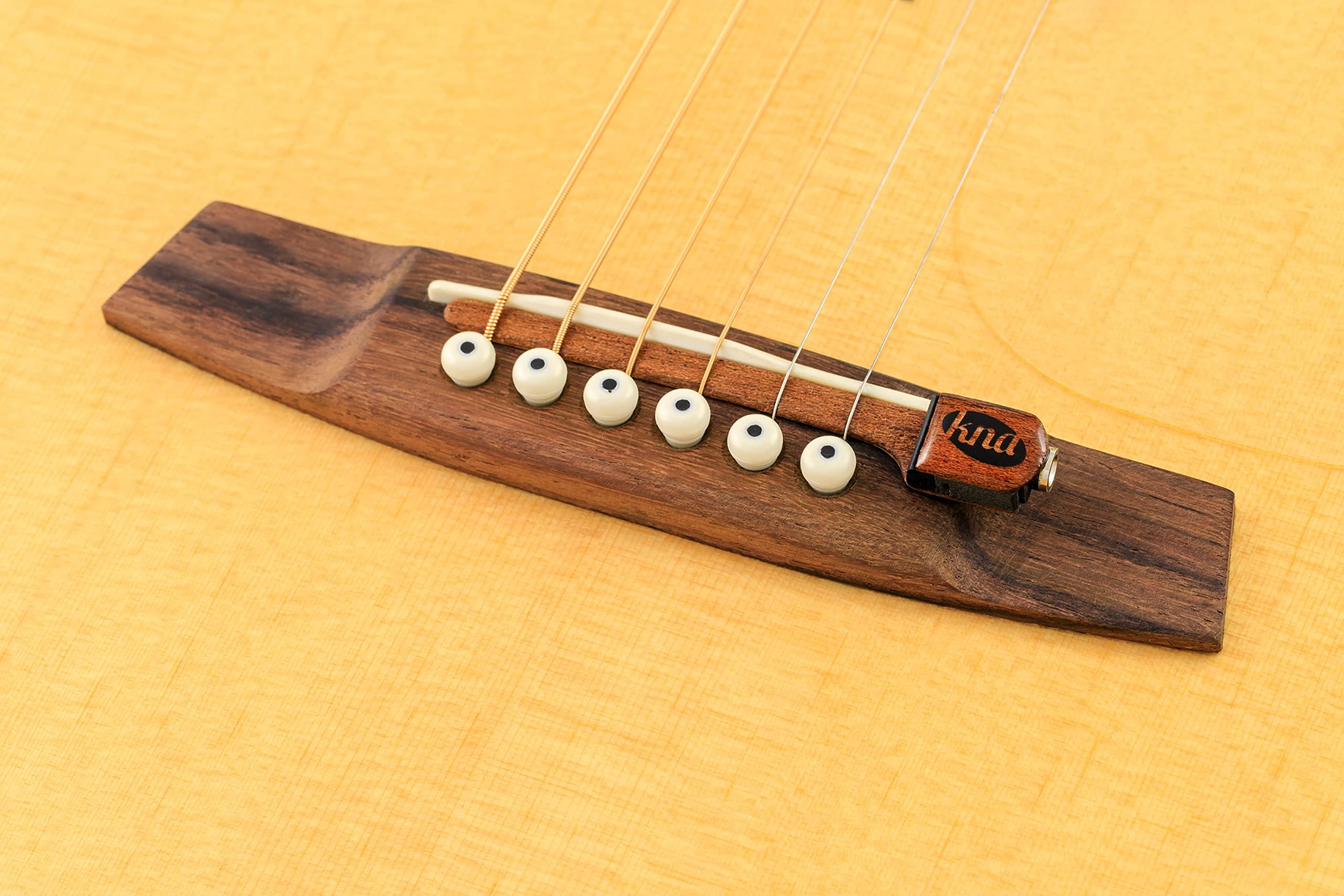 KNA Pickups, 1/8" to 1/4" instrument cable Portable Piezo Steel String ...