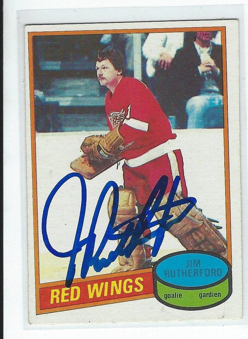 Jim Rutherford Signed 1980/81 O-Pee-Chee Card #125 - Autographed Hockey ...