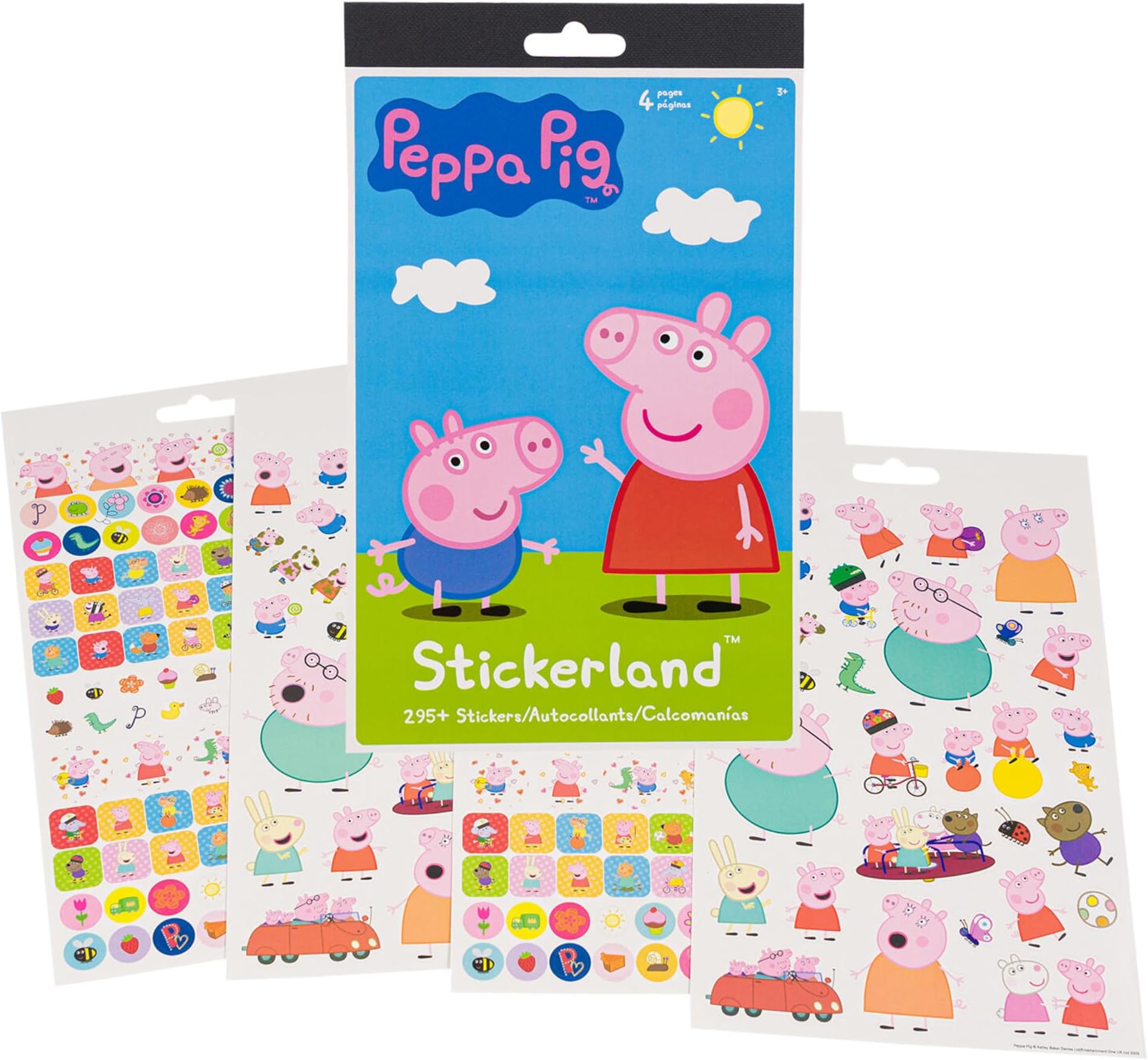 Amazon.com: Peppa Pig Stickers Party Favors ~ Bundle Includes 12 Sheets ...