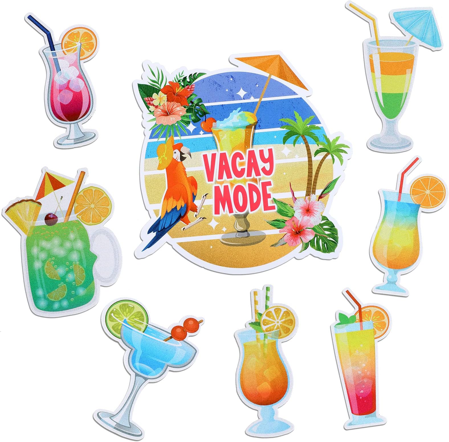 Amazon.com: 25 Pcs Summer Beach Cruise Magnets Decorative Refrigerator ...