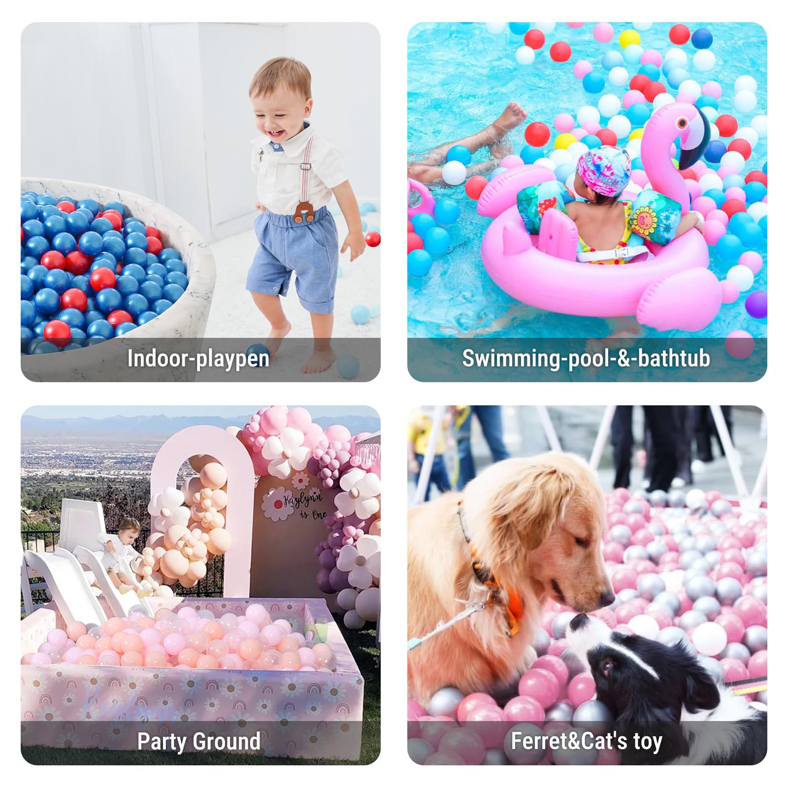 Snapklik.com : STARBOLO Soft Plastic Ball Pit Balls For Kids - 100pcs ...