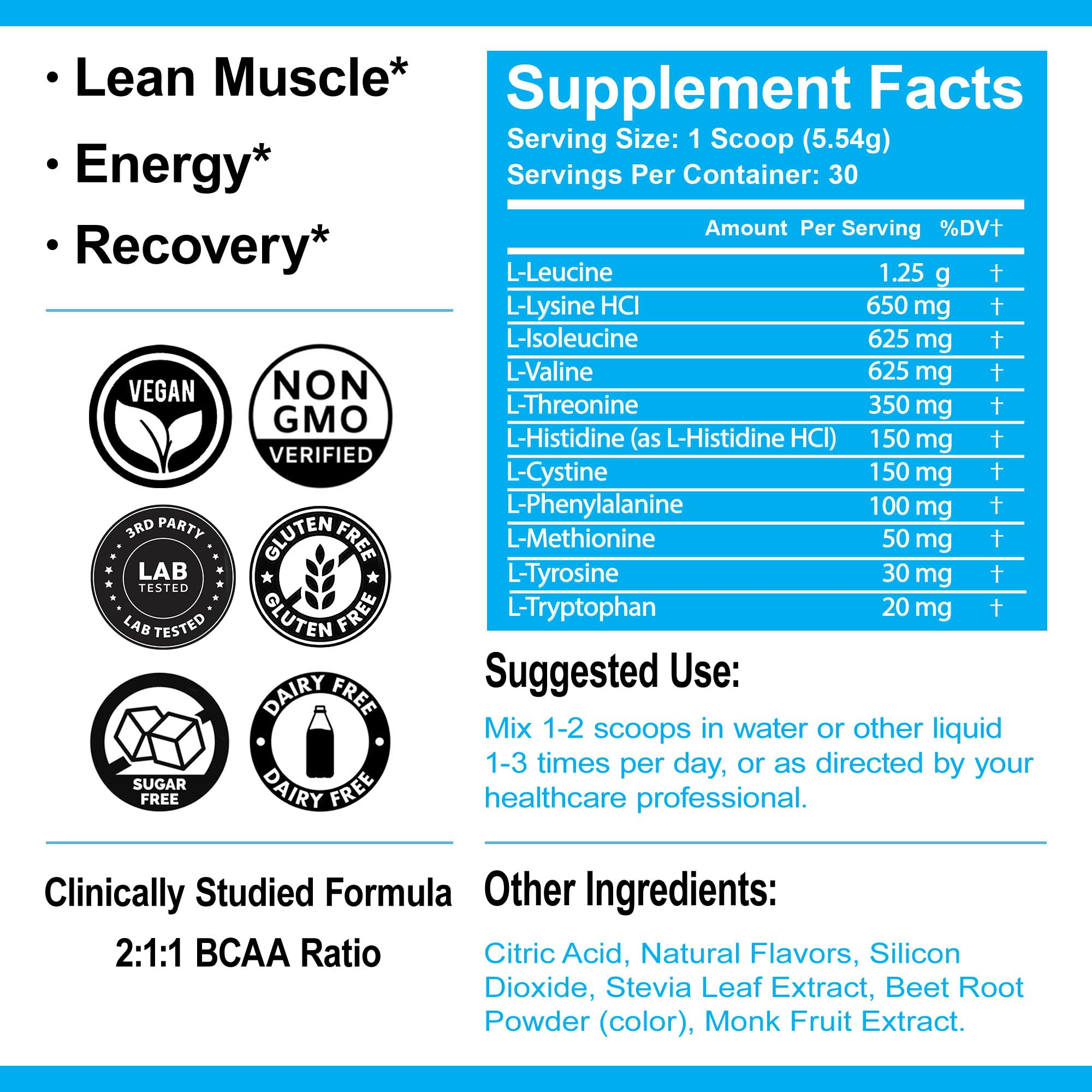 Snapklik.com : Ultimate Amino Complex Powder (Berry Flavor, 30 Servings ...