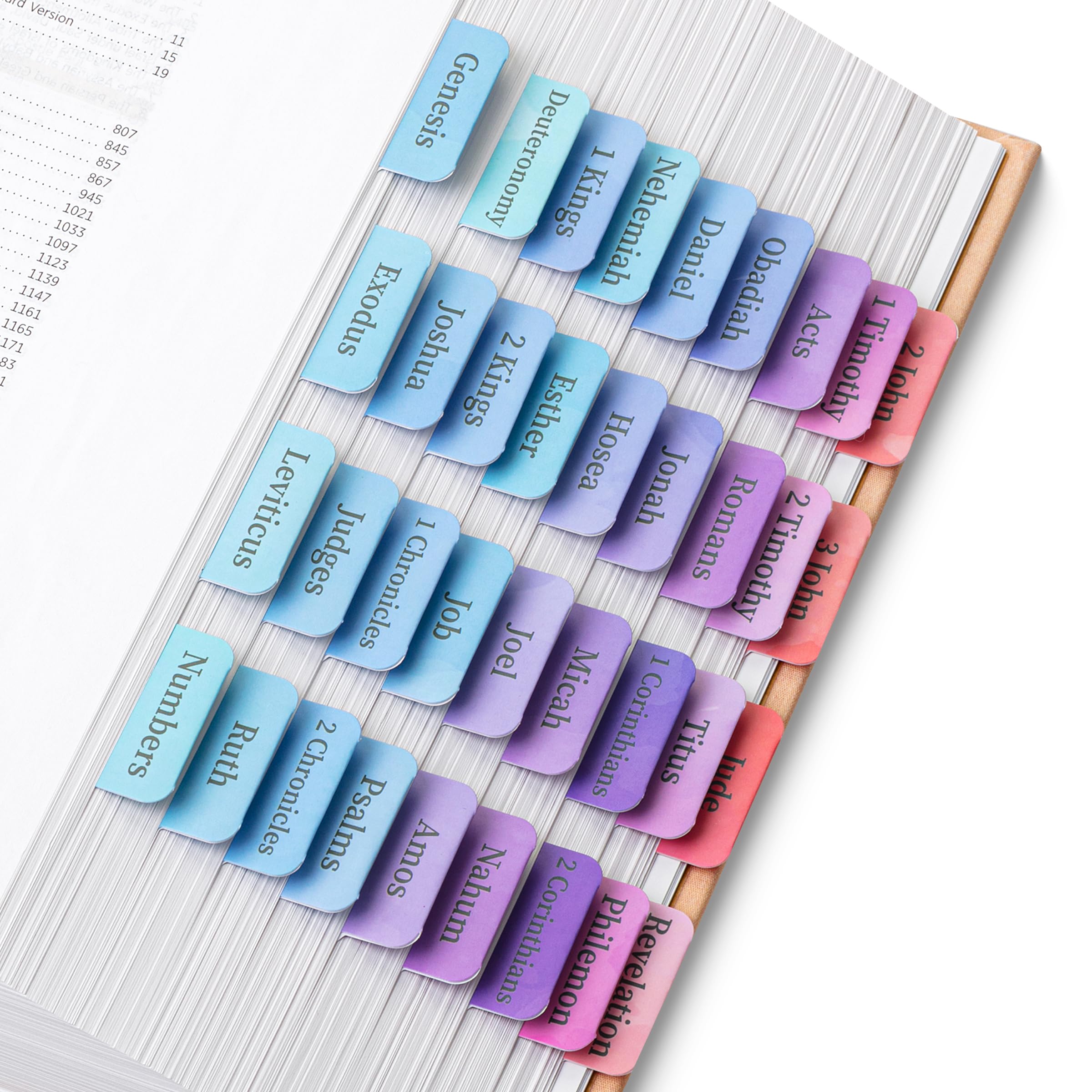 Snapklik.com : Bible Tabs, 75 Colorful Laminated Tabs For Women And Men ...