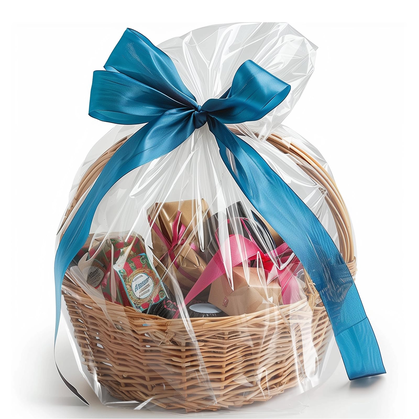 Amazon.com: Arsmat Large Clear Cellophane Gift bags, 20 Pack 16"X24 ...