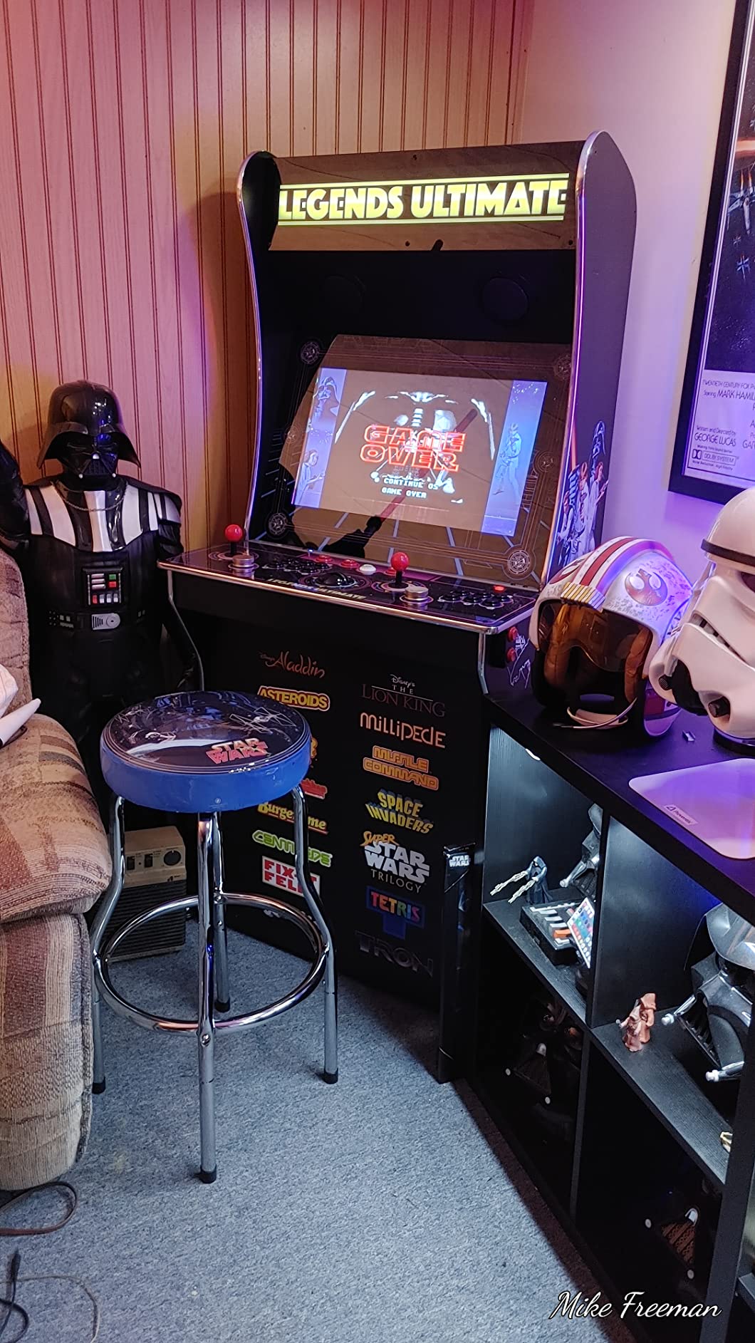 Amazon.com: Arcade1Up Arcade1Up Star Wars Adjustable Stool, 21.5" to 29 ...