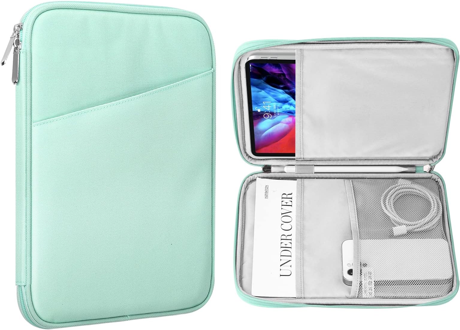 Amazon.com: MoKo 9-11 Inch Tablet Sleeve Case, Portable Puffy iPad Bag ...