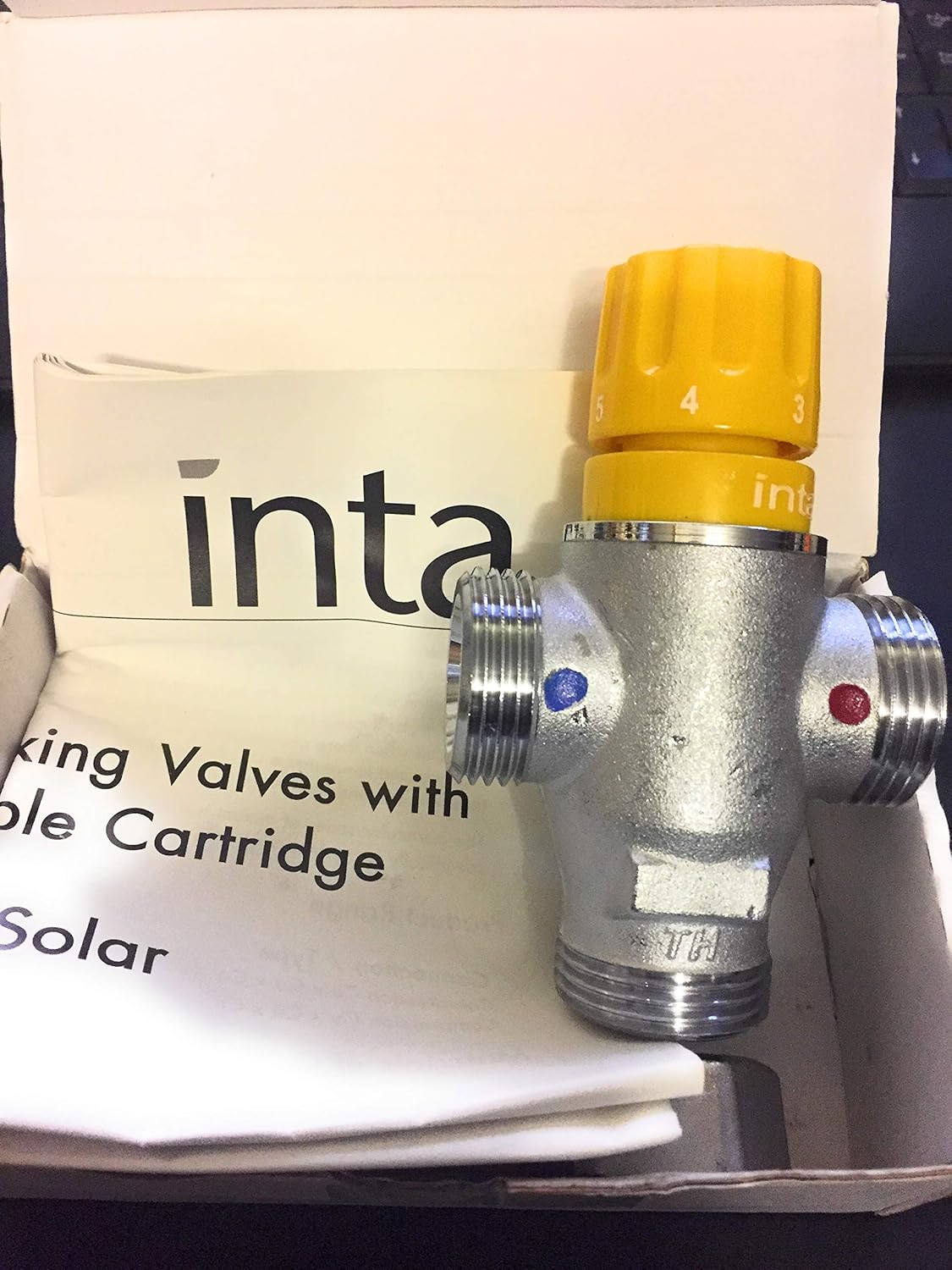 Inta 22mm Solar Thermostatic Mixing Valves 50022SR : Amazon.co.uk: Garden