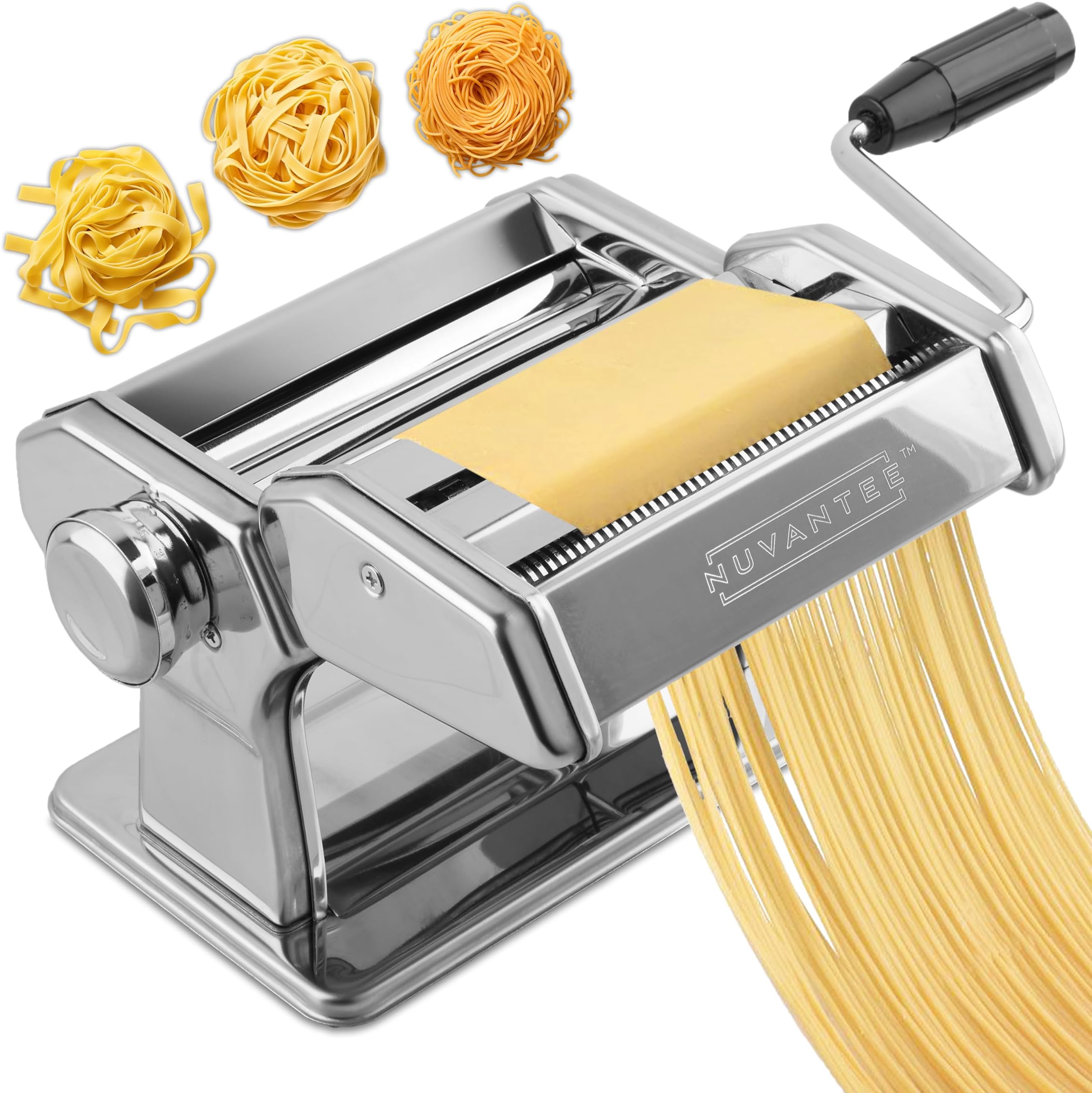 Amazon.com: VEVOR Pasta Maker Machine, 9 Adjustable Thickness Settings ...