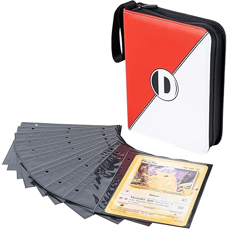Amazon.com: D DACCKIT Binder Compatible with Pokemon Jumbo Cards, Holds ...