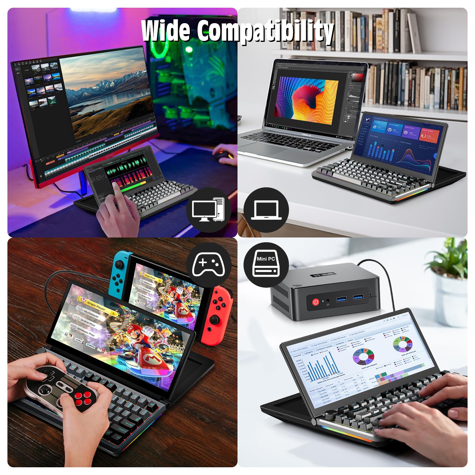 Snapklik.com : BOSII Touchscreen Mechanical Gaming Keyboard - K3 13 ...