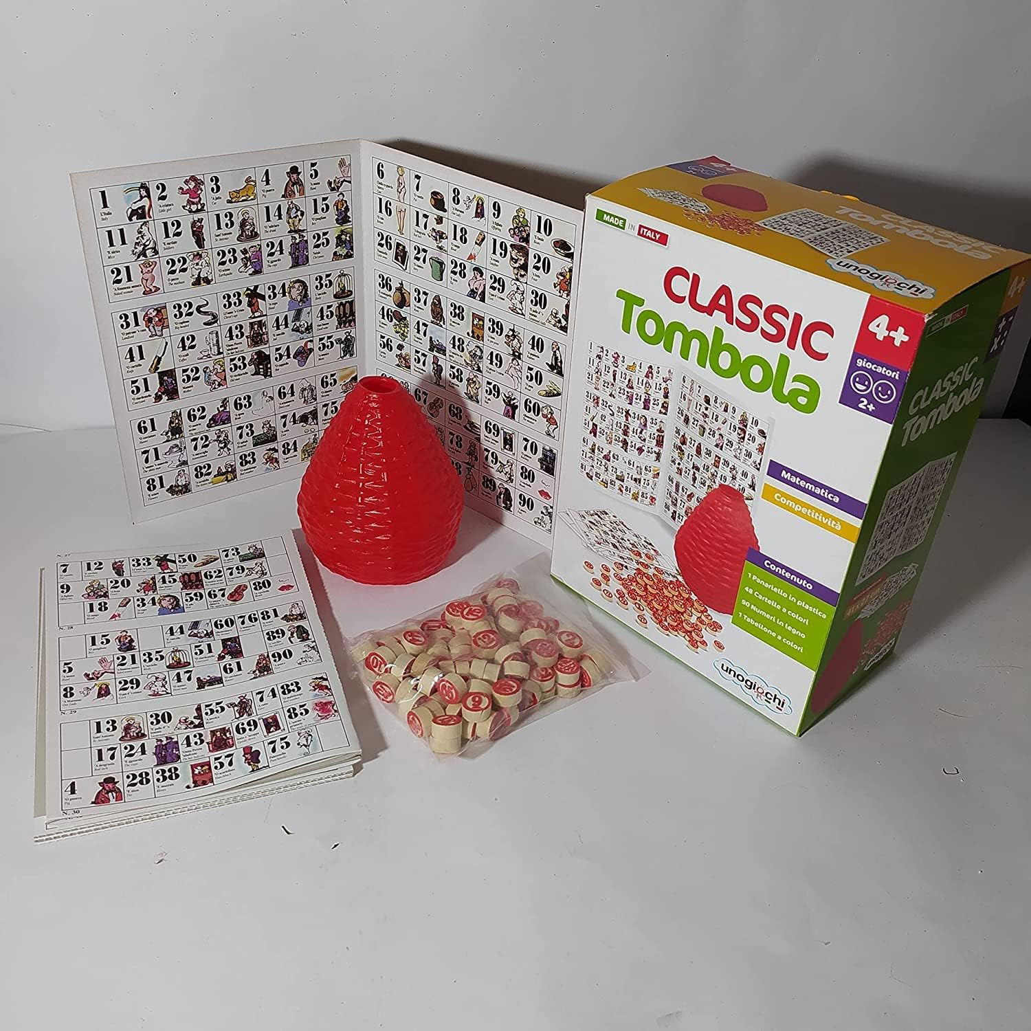 Mondial Toys Tombola Napoletana con numeri in legno e Panariello (Plastica) : Amazon.it: Giochi ...