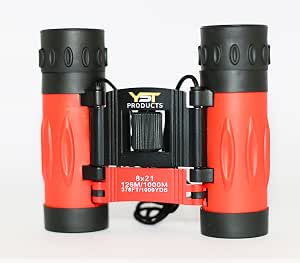 Amazon.com: YST PRODUCTS Red Binoculars 8x21 Real Kids/Adult Binoculars ...